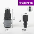 Sp+Pp Sh+Ph Sf+Pf Sm+Pm C-Type Pneumatic Fittings Self Locking Pu Tube ...