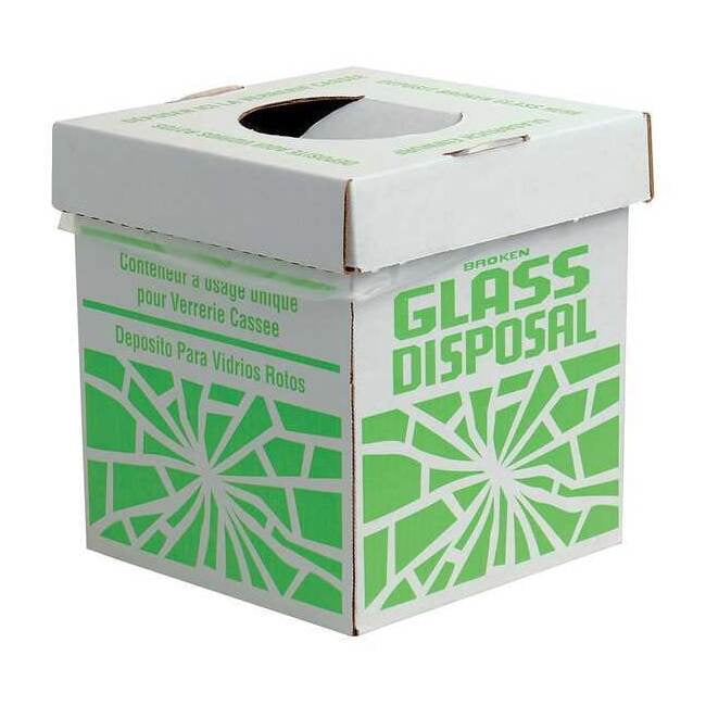 Sp Scienceware Glass Disposal Container,12 lb.,PK6 F24653-0002 ...