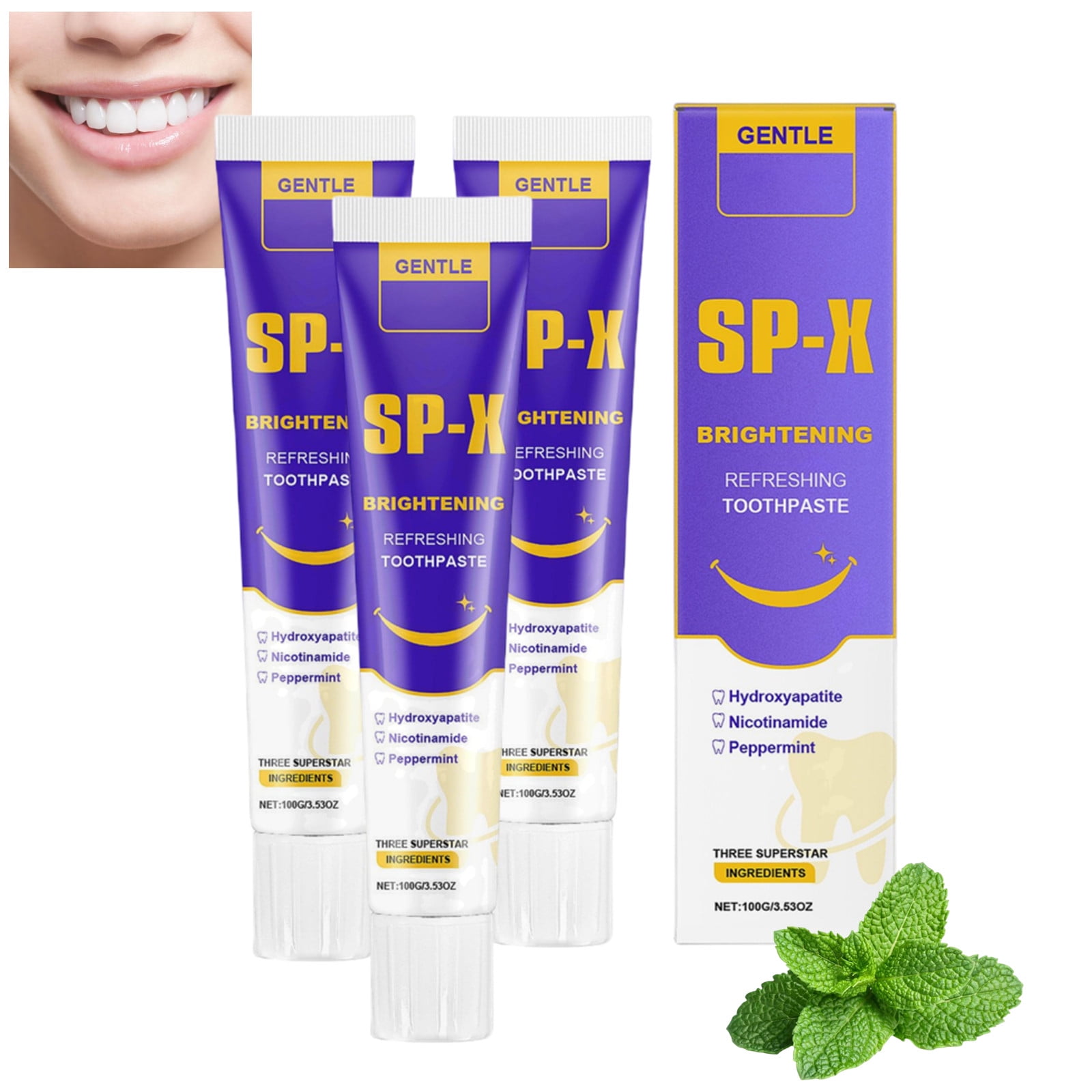 Sp-x Toothpaste,Sp x Toothpaste Refreshing Hydroxyapatite Nicotinamide ...
