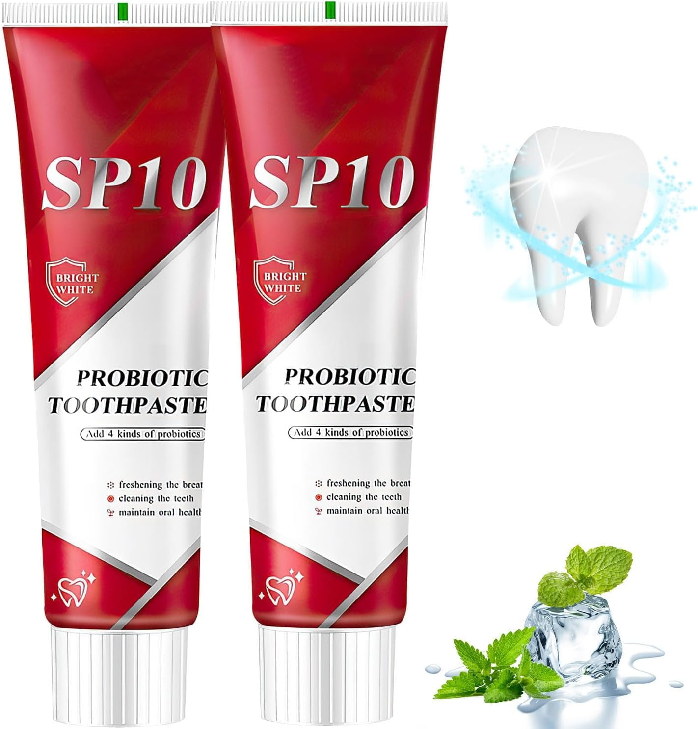 Sp10 Probiotic Toothpaste Hydroxyapatite Toothpaste - Fluoride Free ...