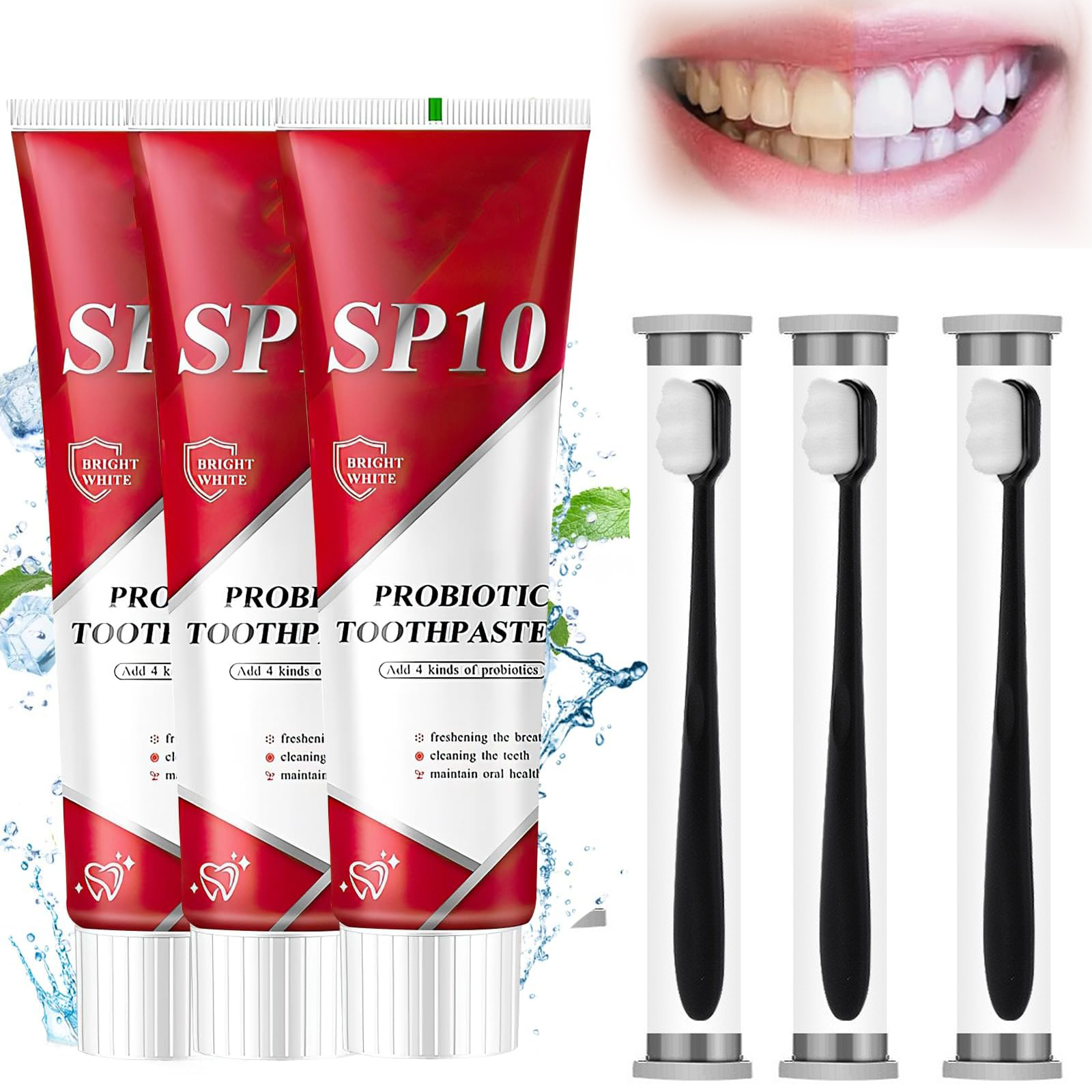 Sp10 Probiotic Toothpaste, Sp 10 Probiotic Toothpaste Whitening,Super ...
