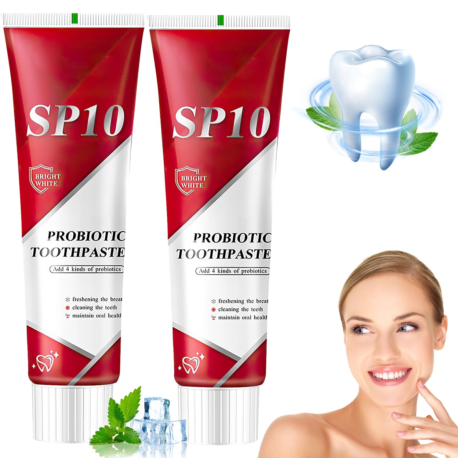 Sp10 Probiotic Toothpaste,Sp-10 Ultra Whitening Toothpaste,Probiotics Bright White Toothpaste,Sp ...