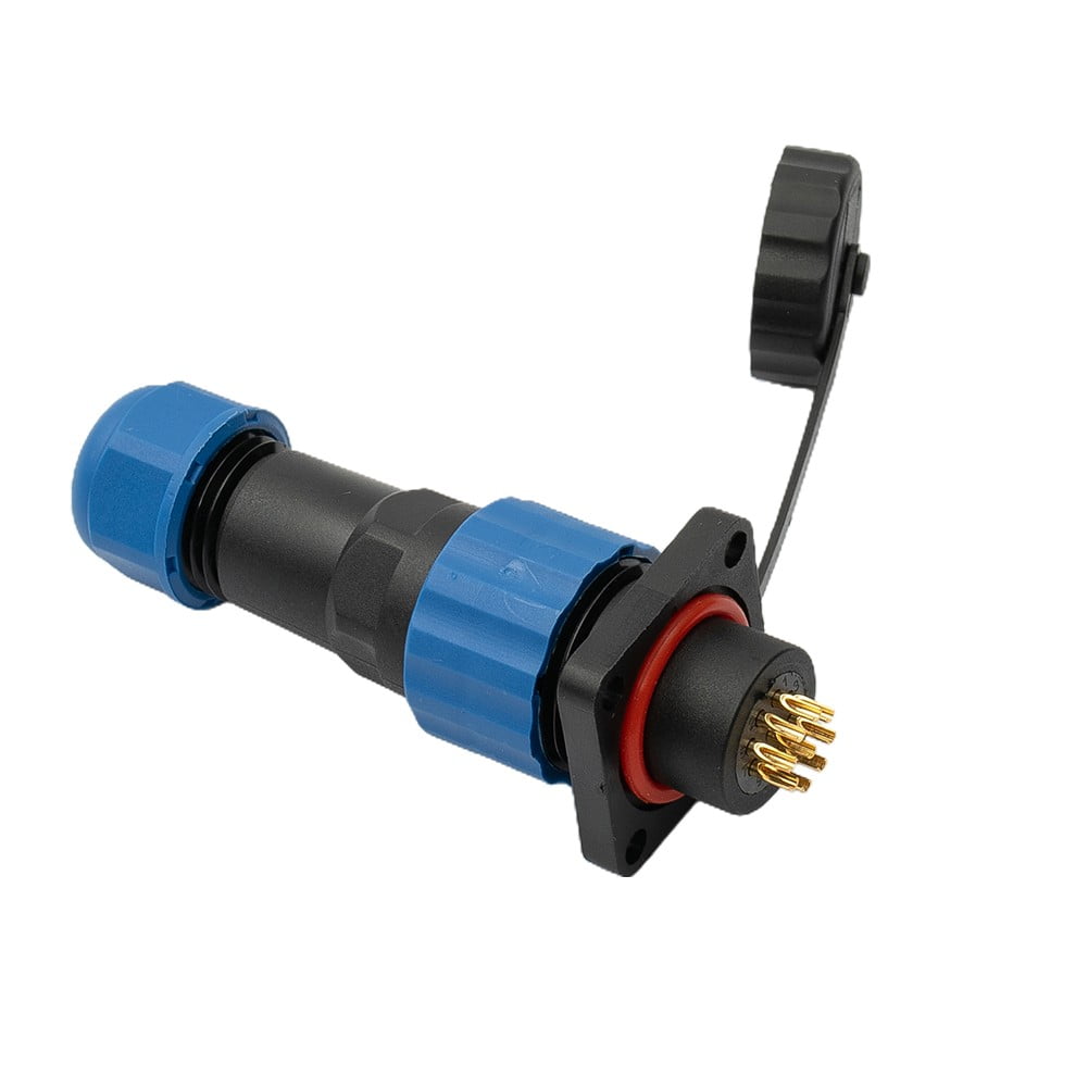 Sp16 Square Panel Mount Ip68 Waterproof Plug & Socket Circular ...