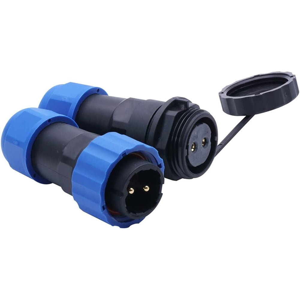 SP20 IP68 Waterproof 2 to 14 pin Plug and Socket Inline Connector ...