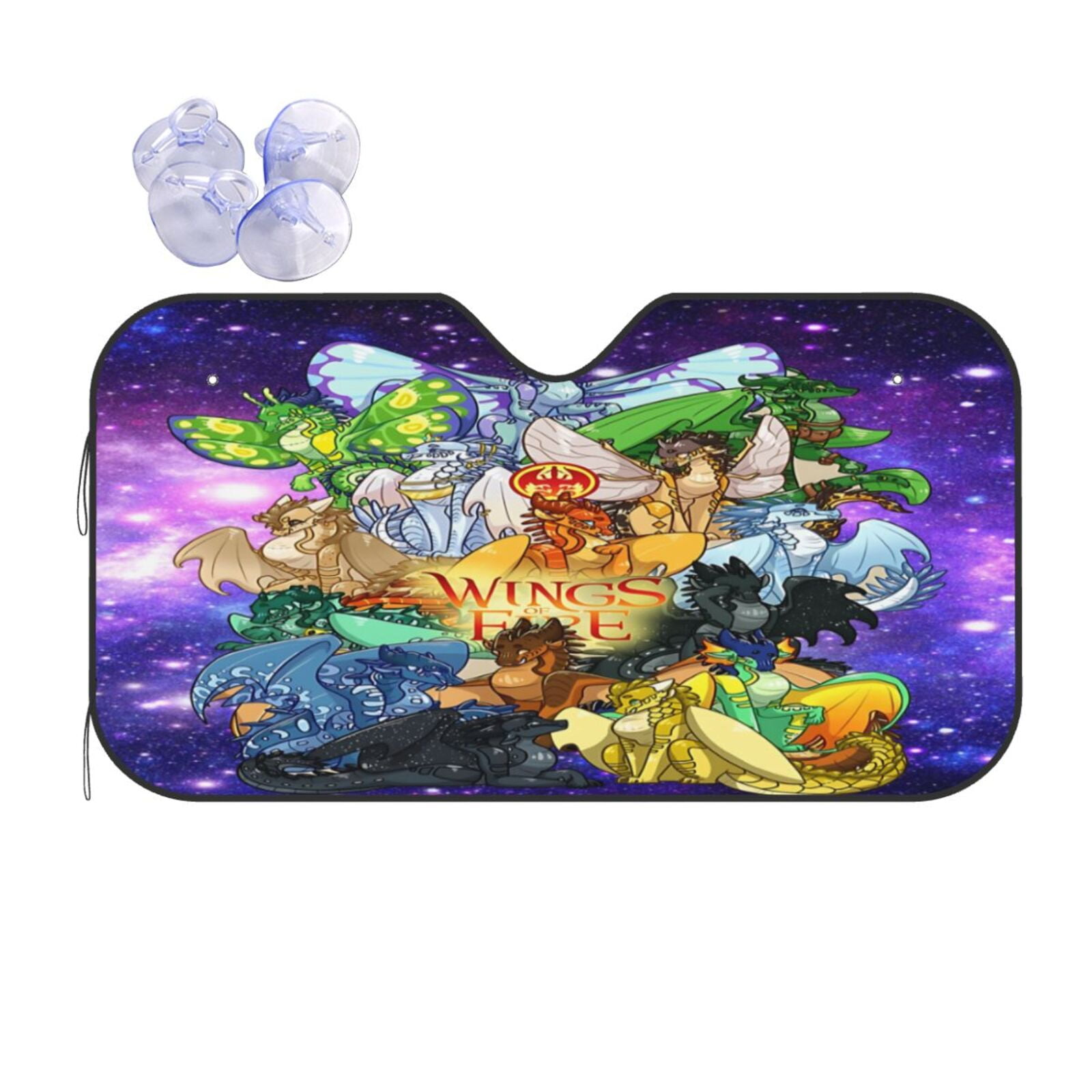 Wings Dragon Fire Car Windshield Sunshade Front Window Sun Shades ...