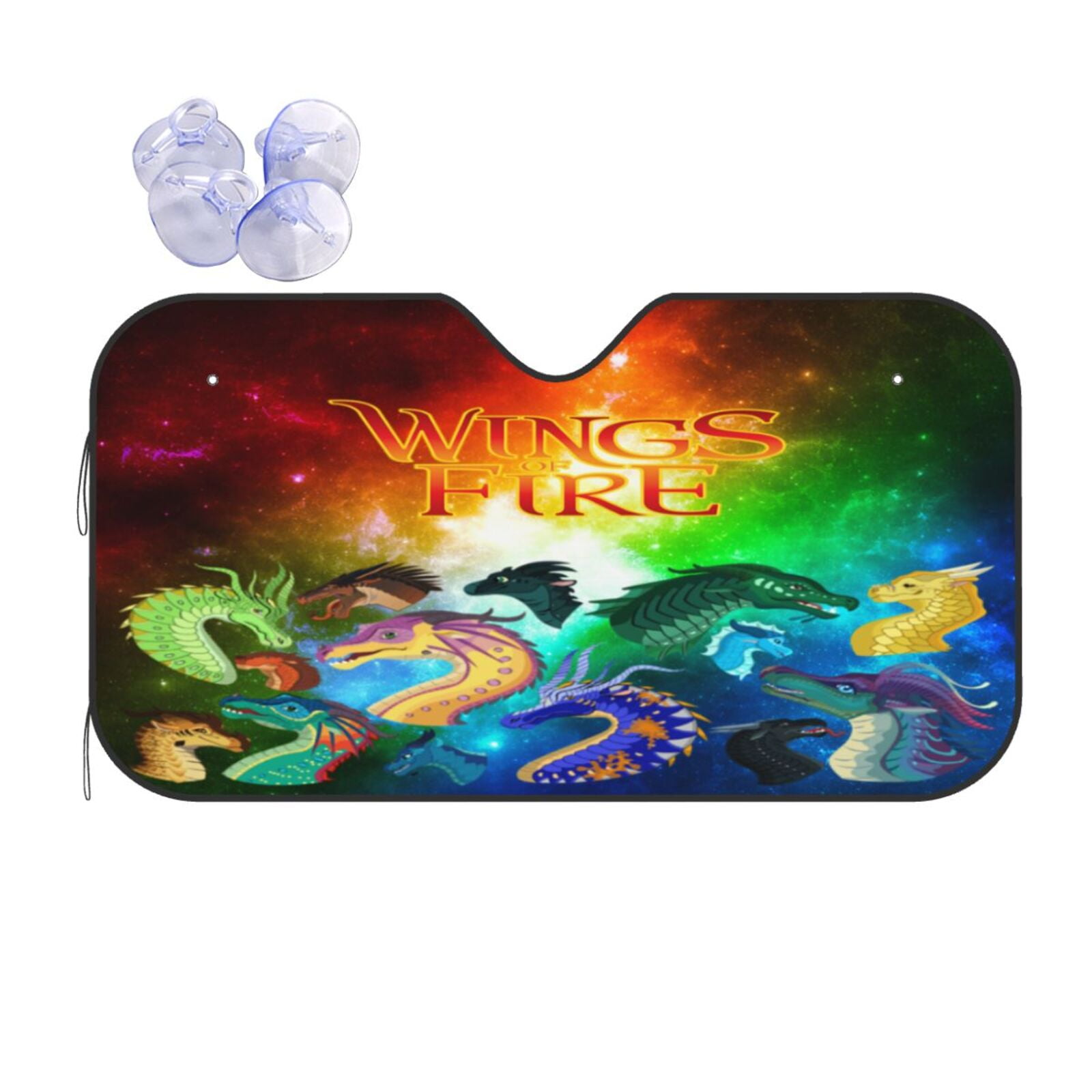 Wings Dragon Fire Car Windshield Sunshade Front Window Sun Shades ...