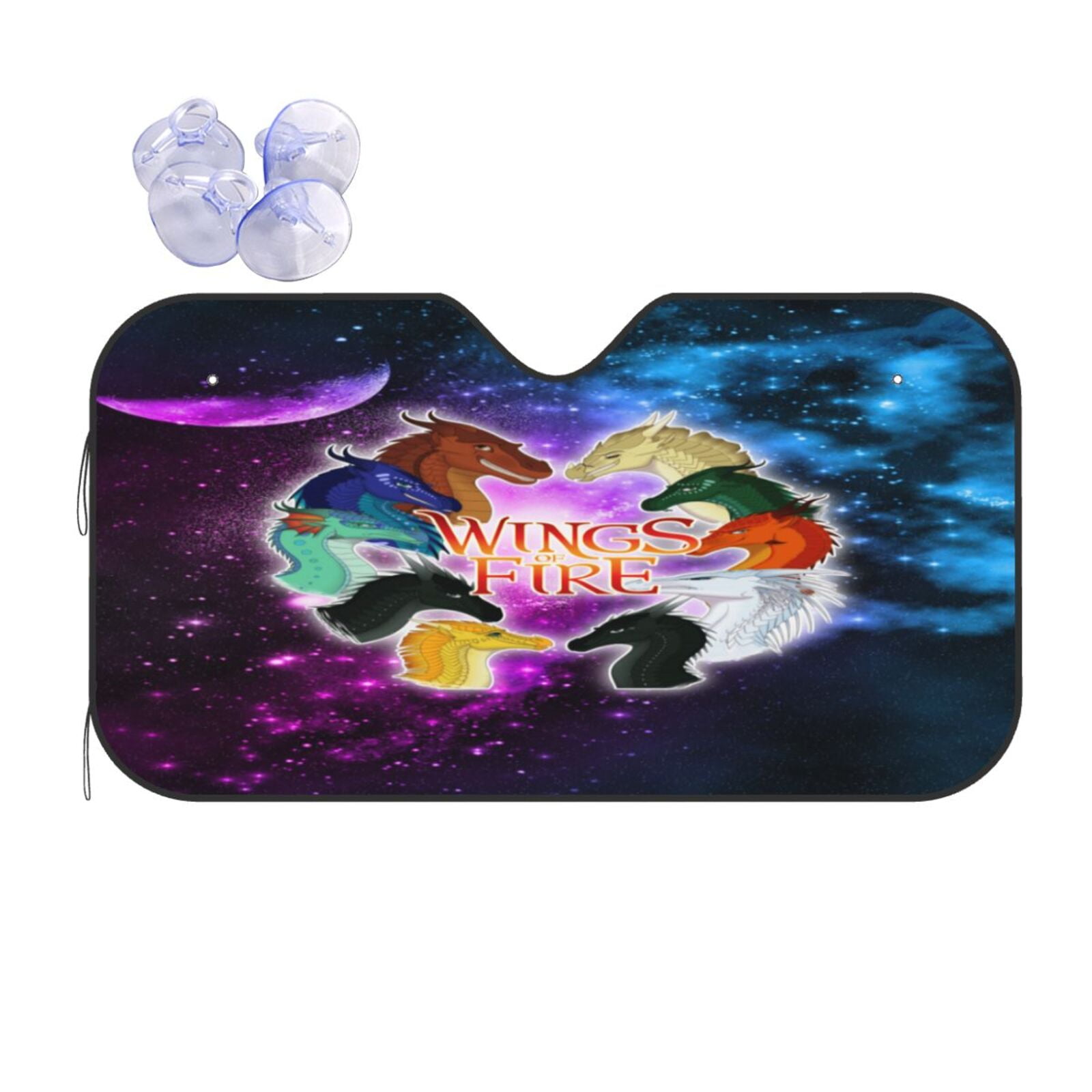 Wings Dragon Fire Car Windshield Sunshade Front Window Sun Shades ...