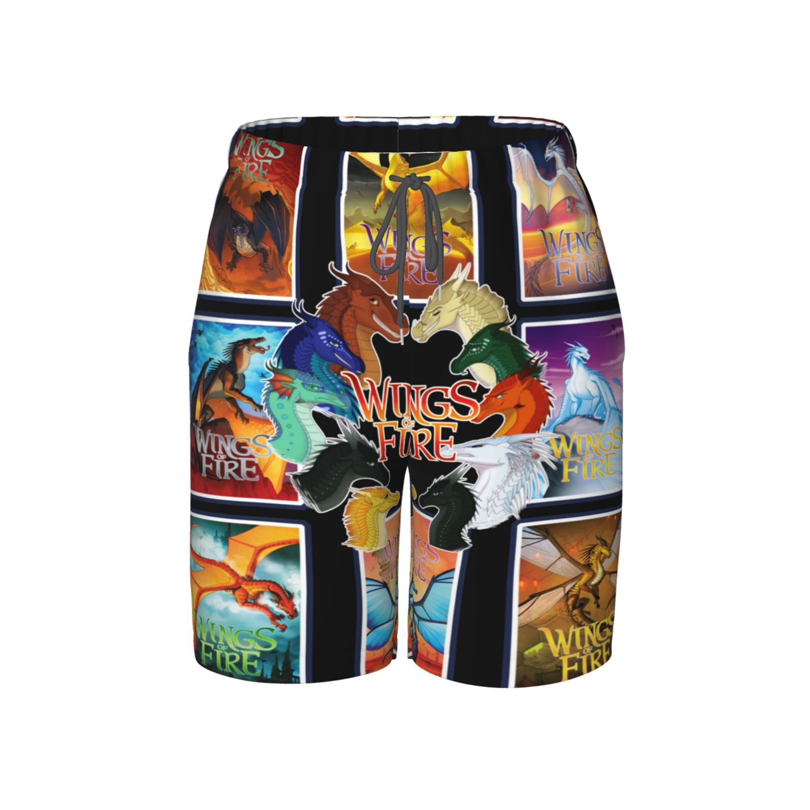 Wings Dragon Fire Swim Trunks For Boys Beach Short With Drawstring ...