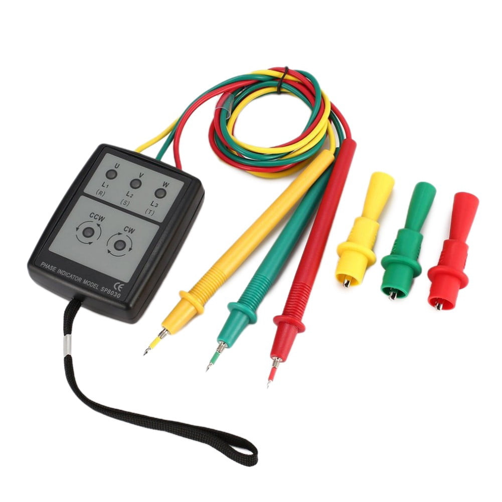 SP8030 Portable 3-Phase AC Phase Meter: Accurate Phase Measurement ...
