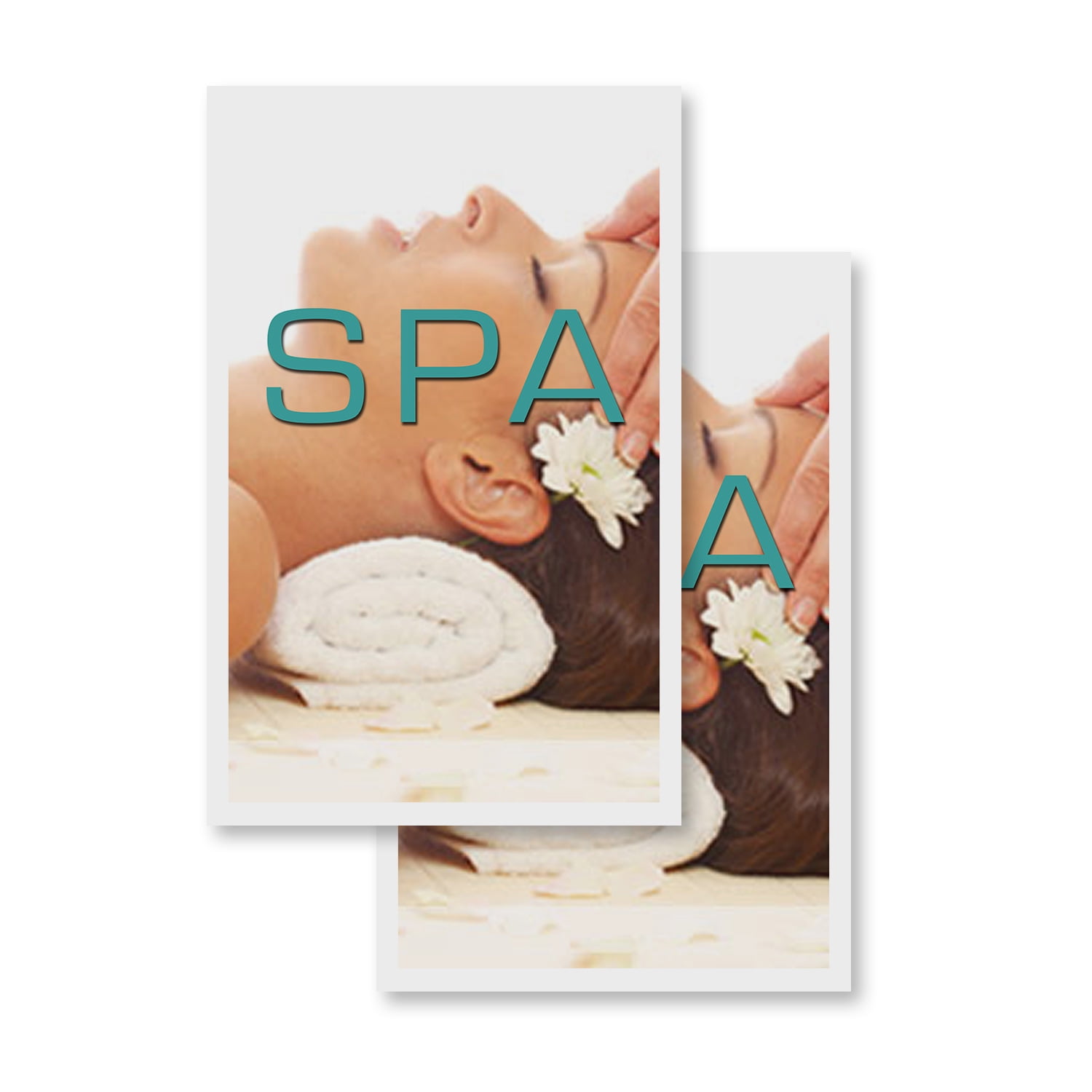 Spa (2-PACK) 24" x 36" Vinyl Decals | Sign Insert Peel & Stick Decals ...