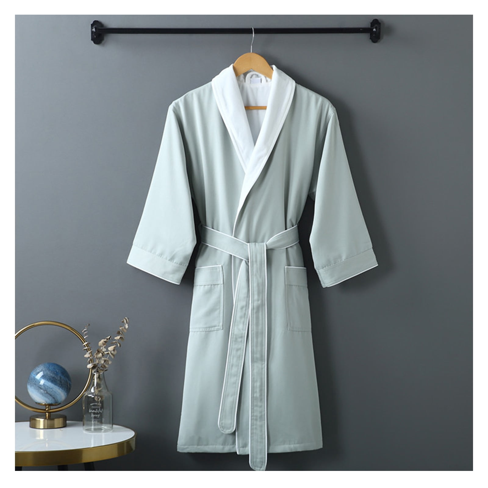 Spa Bathrobe Robe ,Soft Warm Full Sleepwear,100% Organic Cotton,5-Star ...
