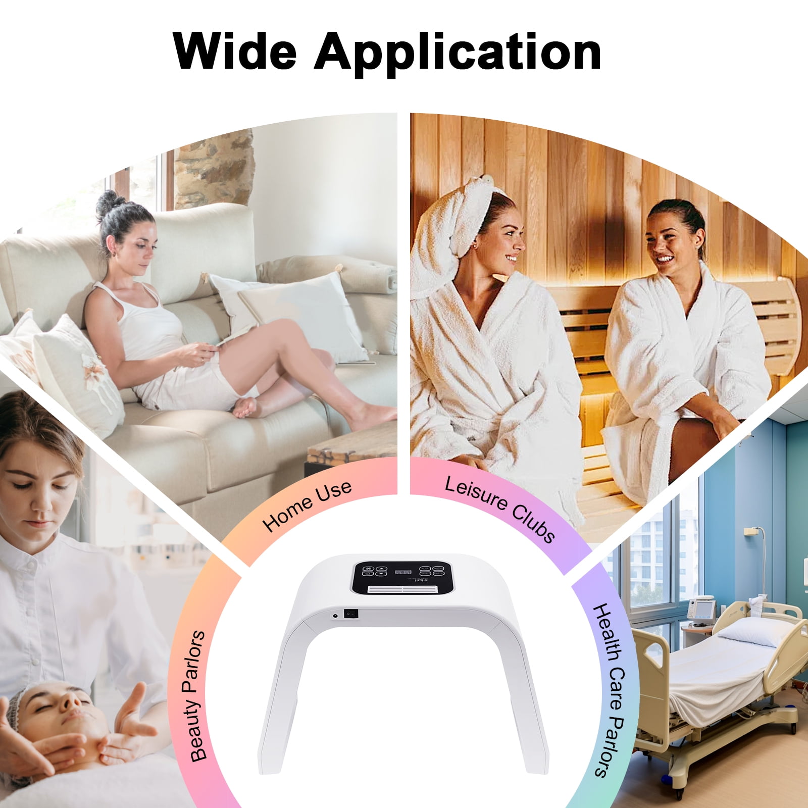 Spa Beauty Equipment, LED Face Skin Care Light Machine, Skin Facial ...