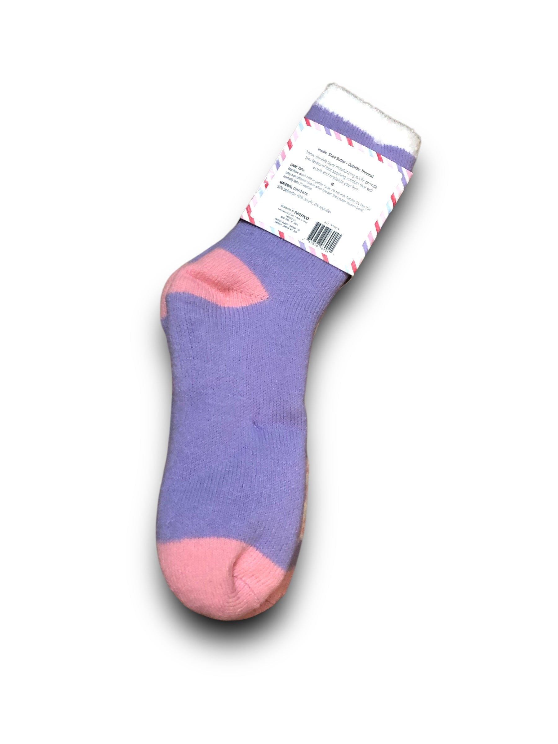 Spa Bella Women's Cozy Knit Double Layer Shea Butter Infused Socks (2 ...