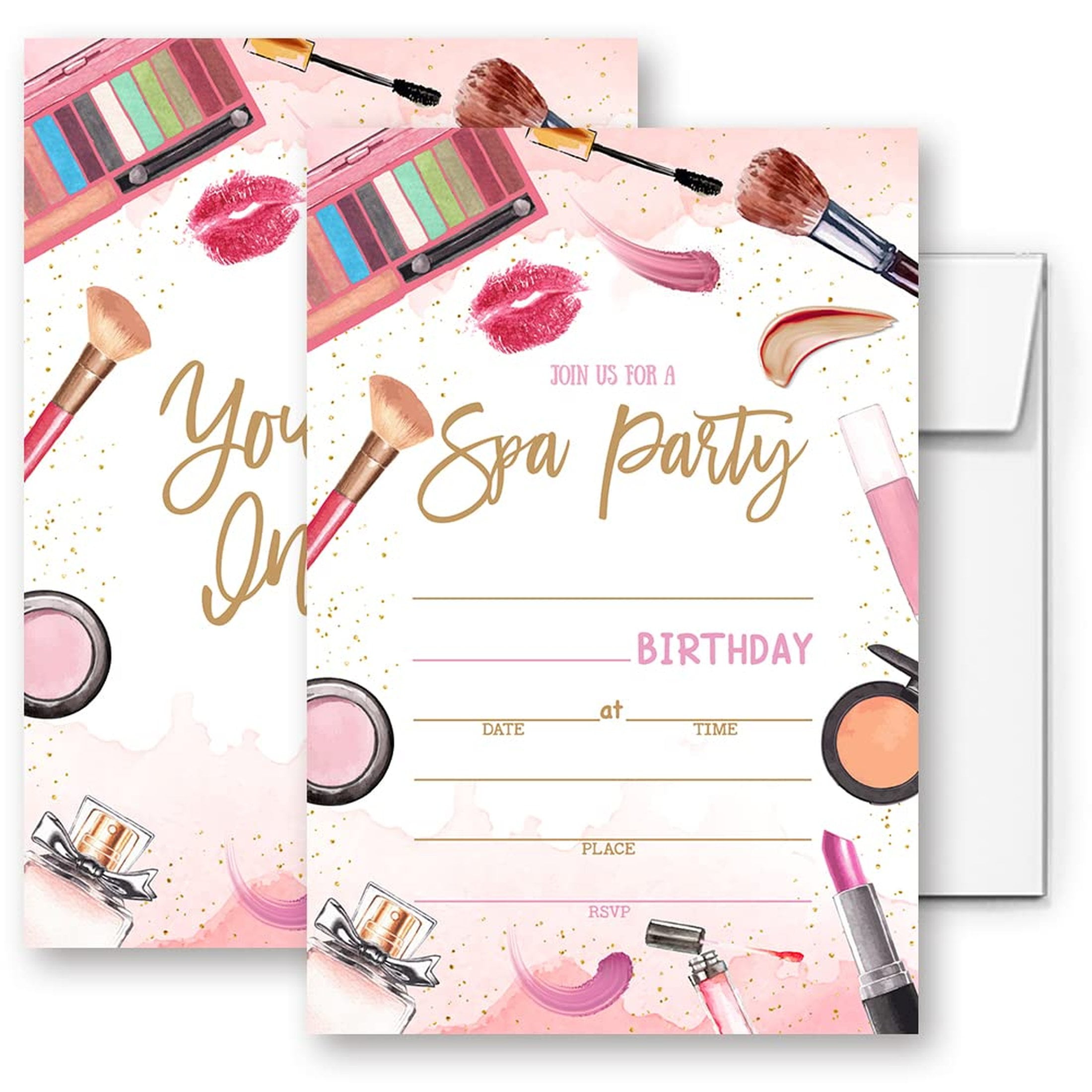 Spa Bliss Birthday Bash Invitations - Perfect for Girls' Spa Party ...