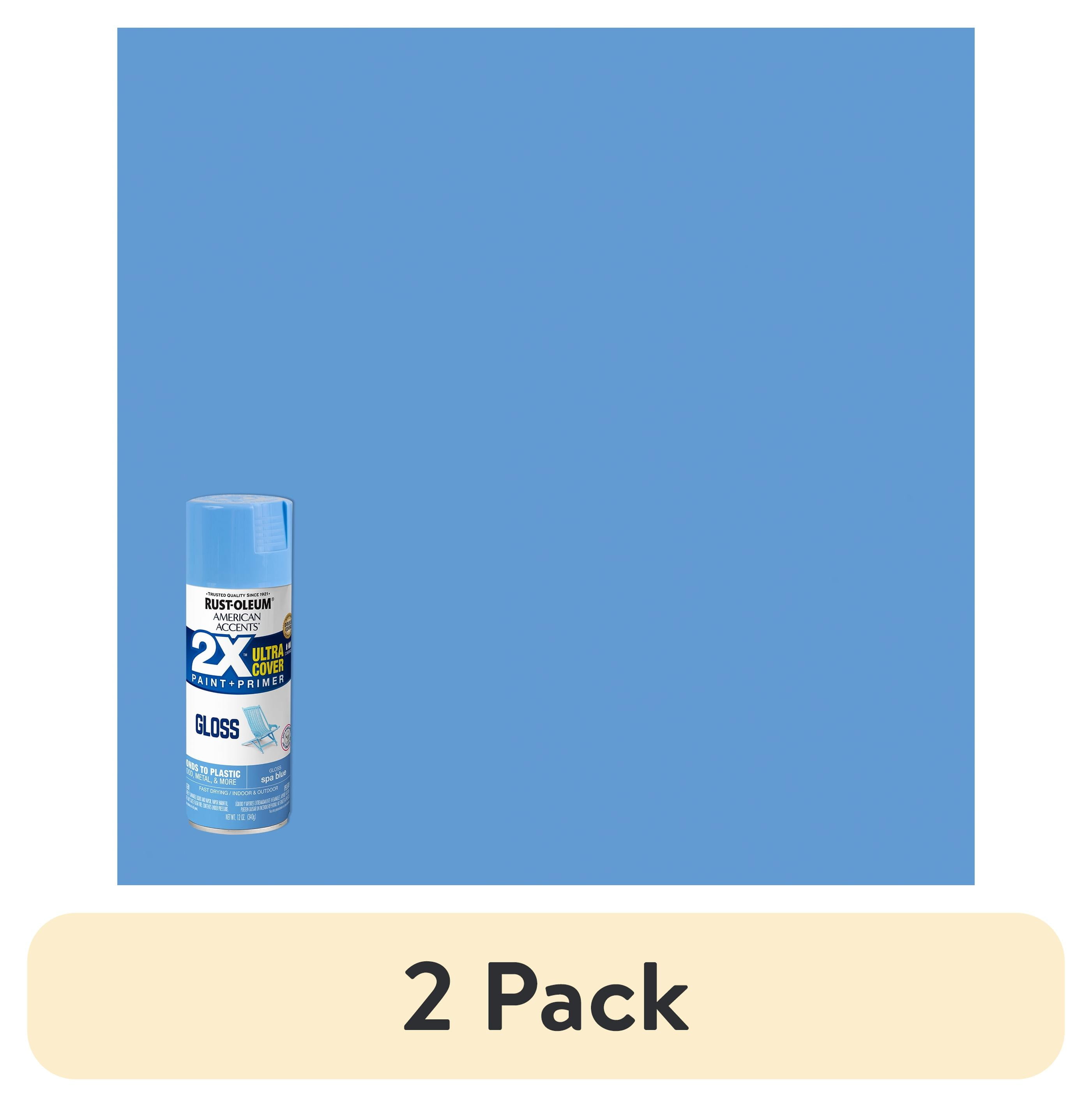 (2 pack) Spa Blue, Rust-Oleum American Accents 2X Ultra Cover Gloss ...