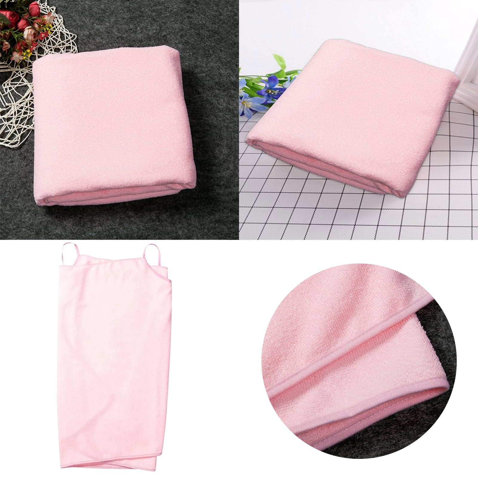 Spa Body Towel Wrap - Lightweight Bath Robe and Hair Towel for Women ...