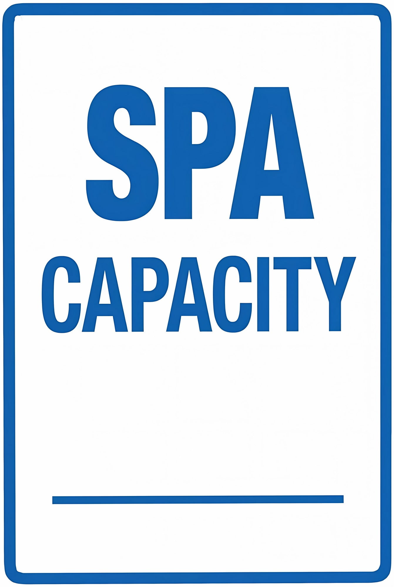 Spa Capacity Warning Sign - 8"x12" Aluminum Vintage Style Pool Sign ...