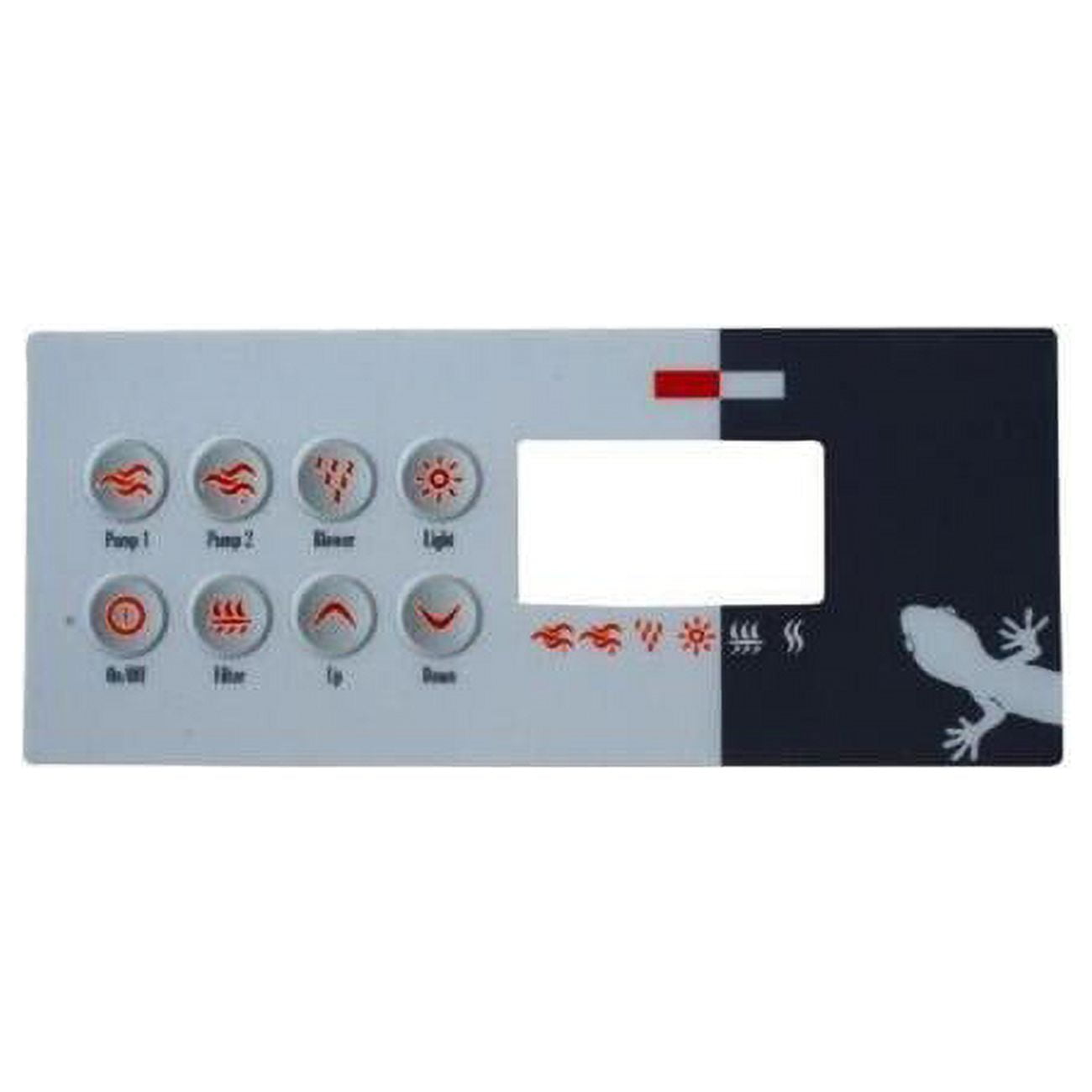 Spa Control Panel Overlay with TSC8-GE1 8-Button, Pump 1 & 2 -Blower ...