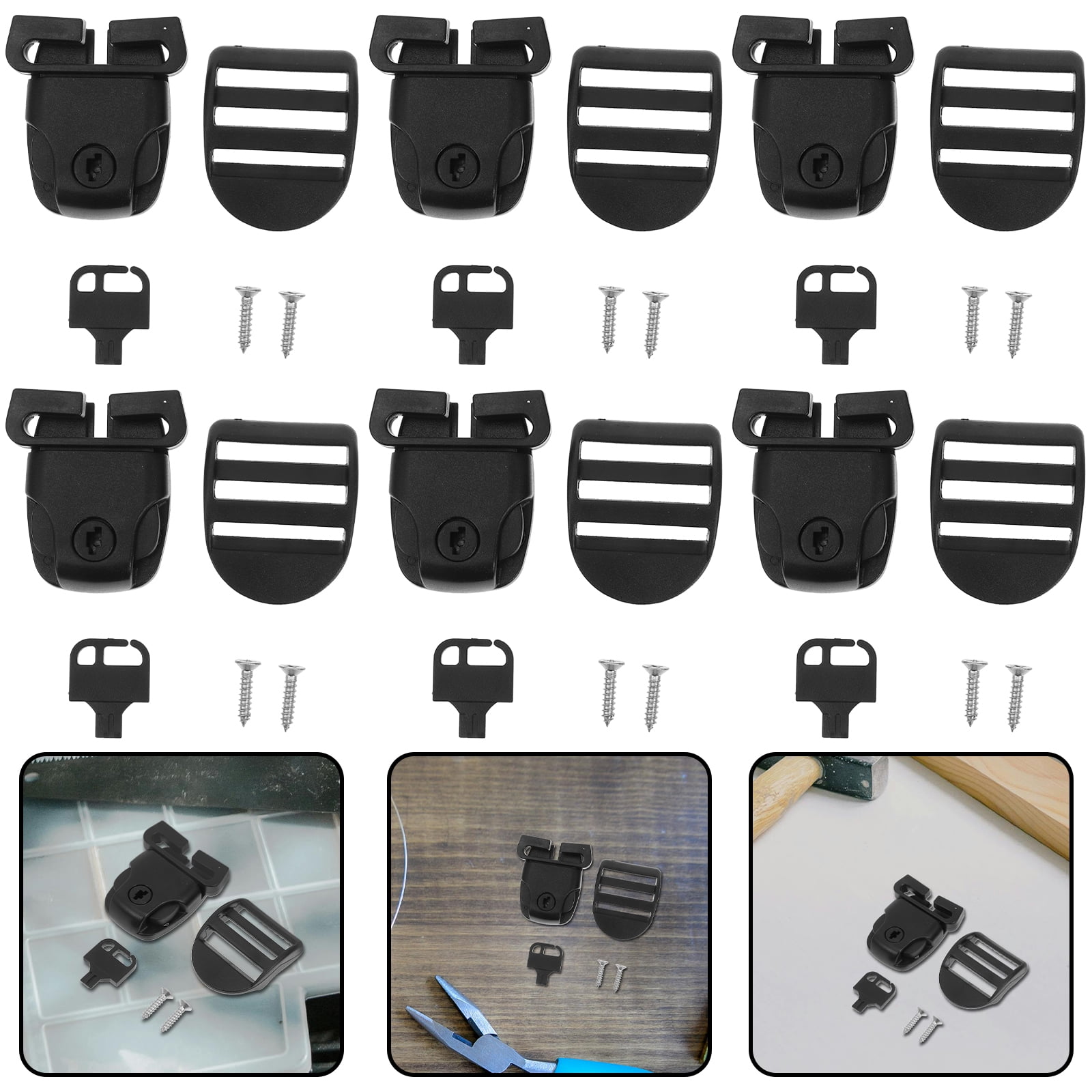 Pawsdot Spa Cover Clips Replacement ABS Black 8-Pcs - Walmart.com