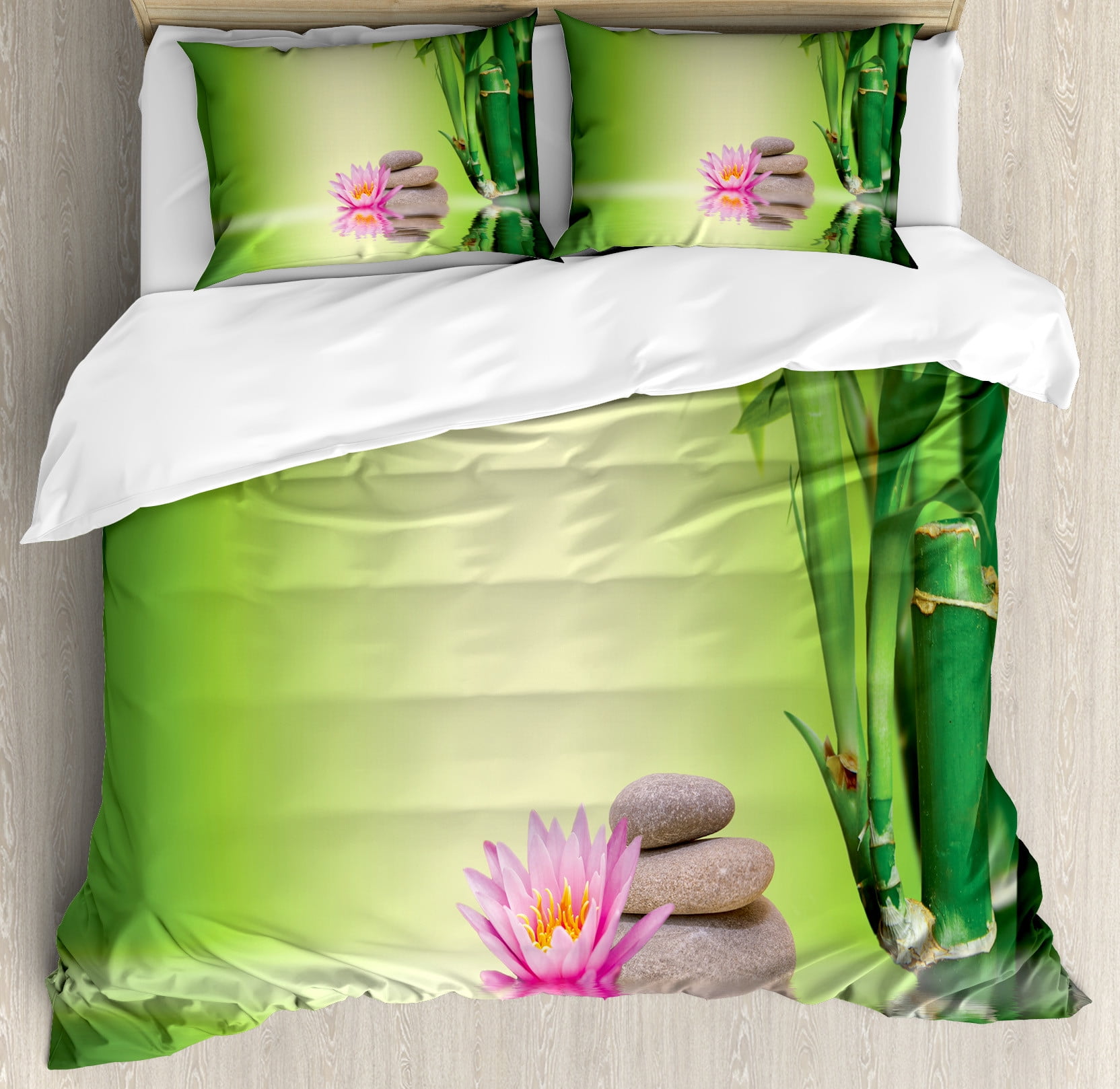 Spa Duvet Cover Set, Garden Self-Control Freshening Insight in Daily ...