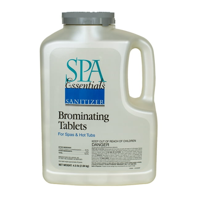 Spa Essentials Bromine Hot Tub Chemical Treatment Tablets (4.5 lb ...
