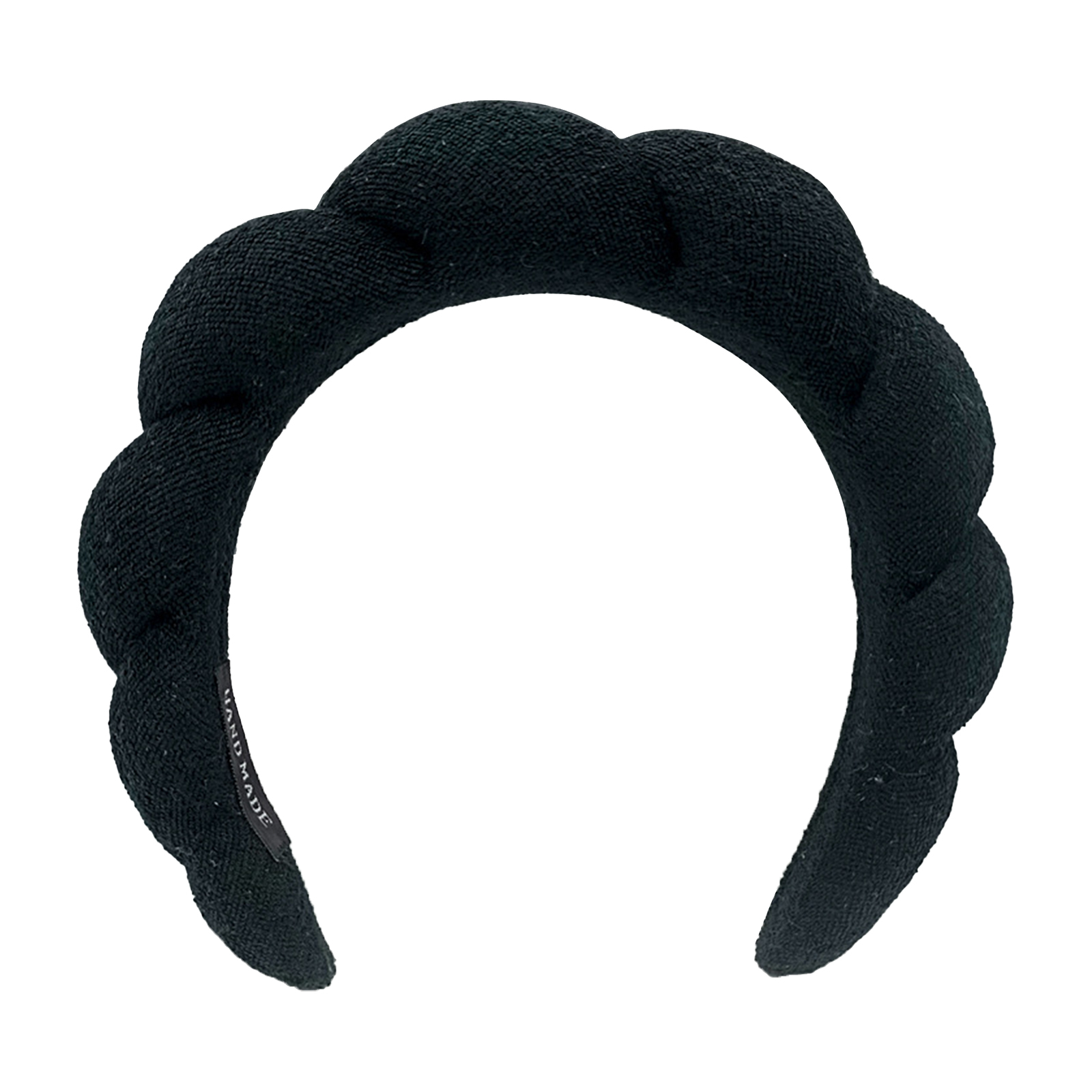 Spa Headband for Washing Face, Cute Black Makeup Headband, Puffy Spa ...