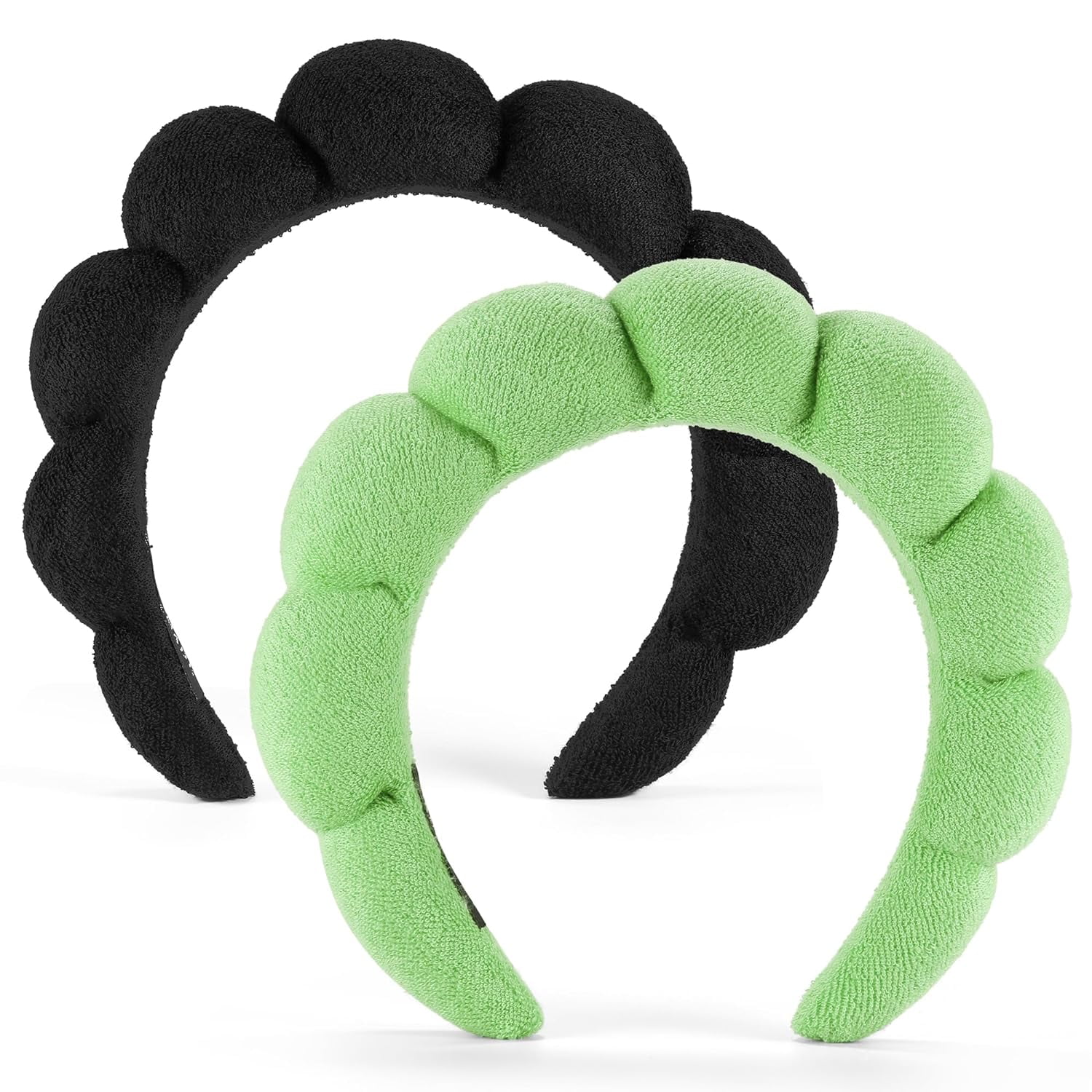 Spa Headbands for Washing Face or Facial, Set of 2 Skincare Headbands ...