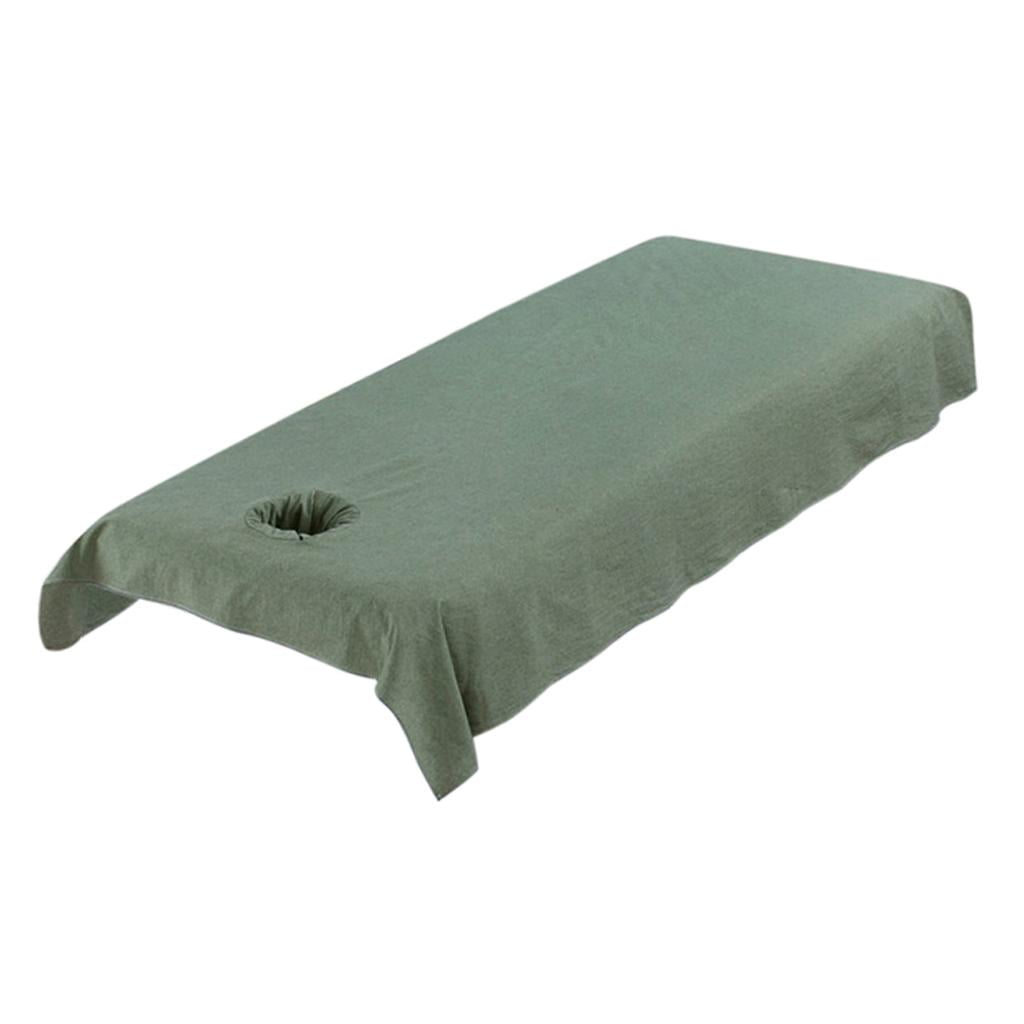 Spa Massage Bed Sheet Cover with Face Breath Hole, Soft Massage Table ...