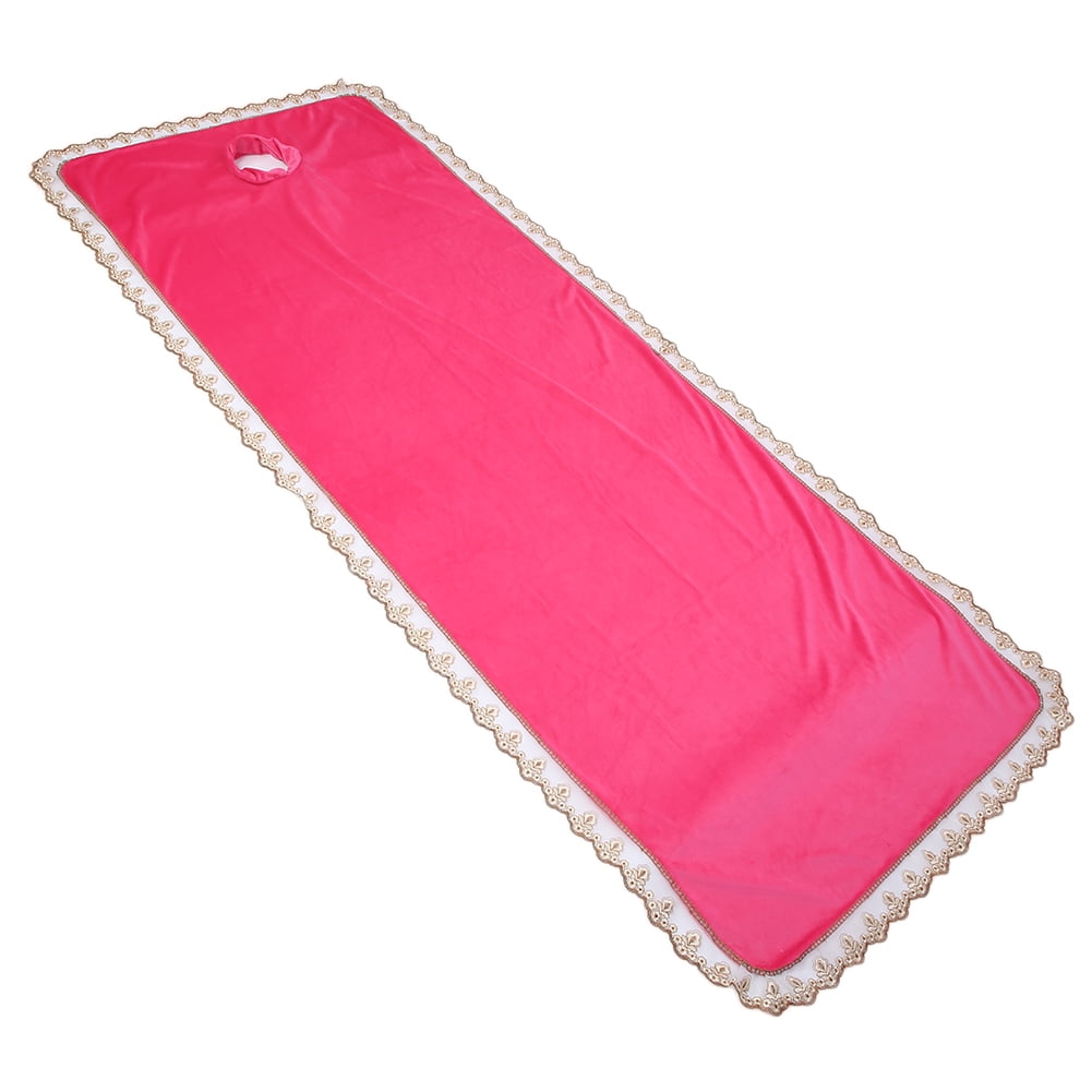 Spa Massage Table Cover Sheet With Face Hole For Beauty Salon Rose 4368