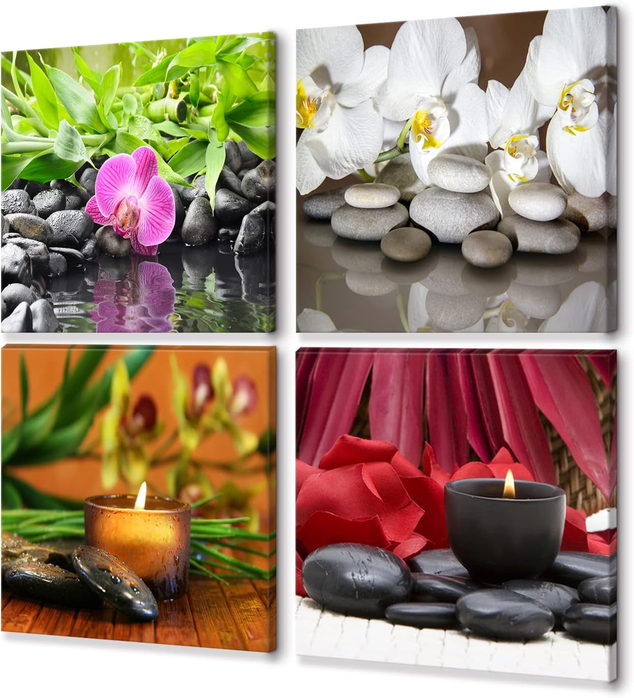 Spa Massage Treatment Spa Still Life with Black Stone Yellow Candle ...