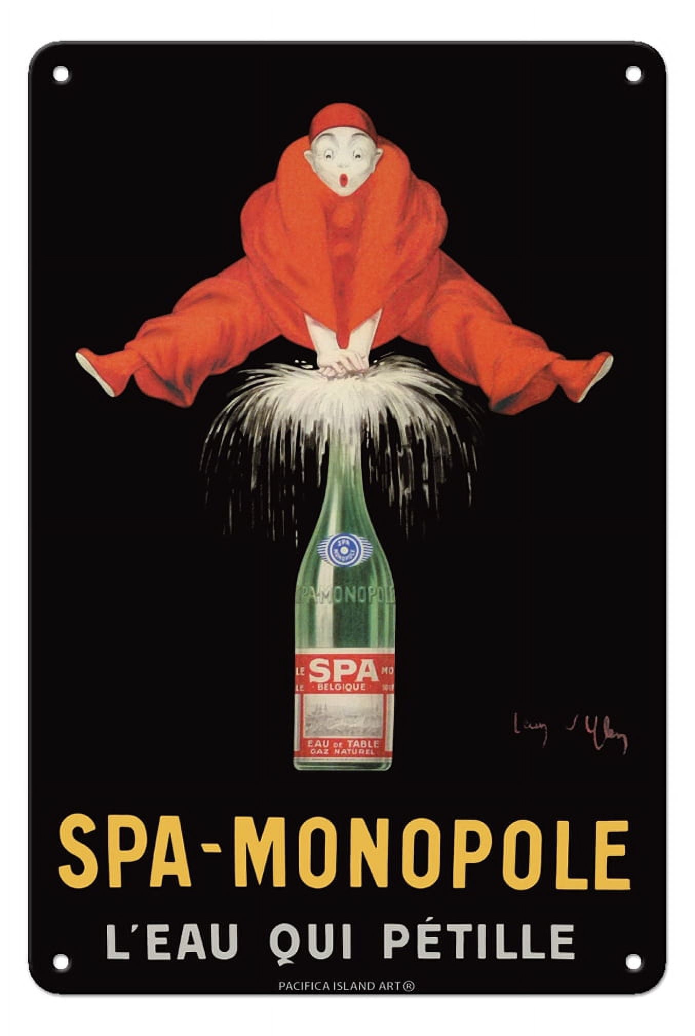 Spa Monopole Sparkling Water - Vintage Advertising Poster by Jean d ...