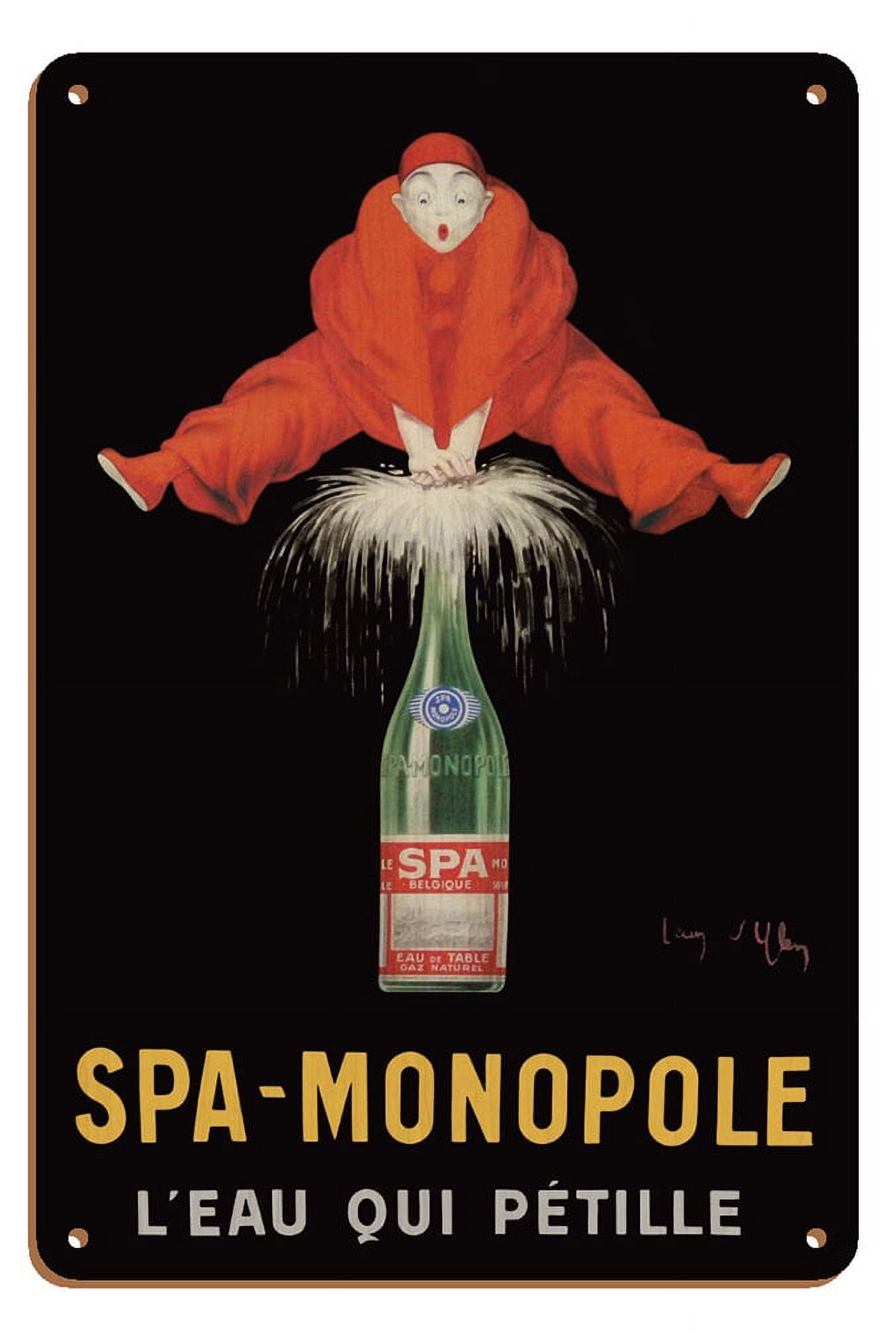 Spa Monopole Sparkling Water - Vintage Advertising Poster by Jean d ...