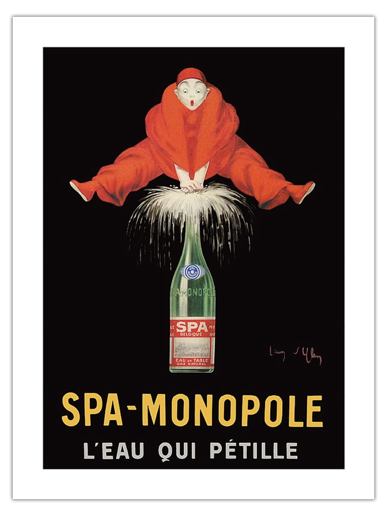 Spa Monopole Sparkling Water - Vintage Advertising Poster by Jean d ...