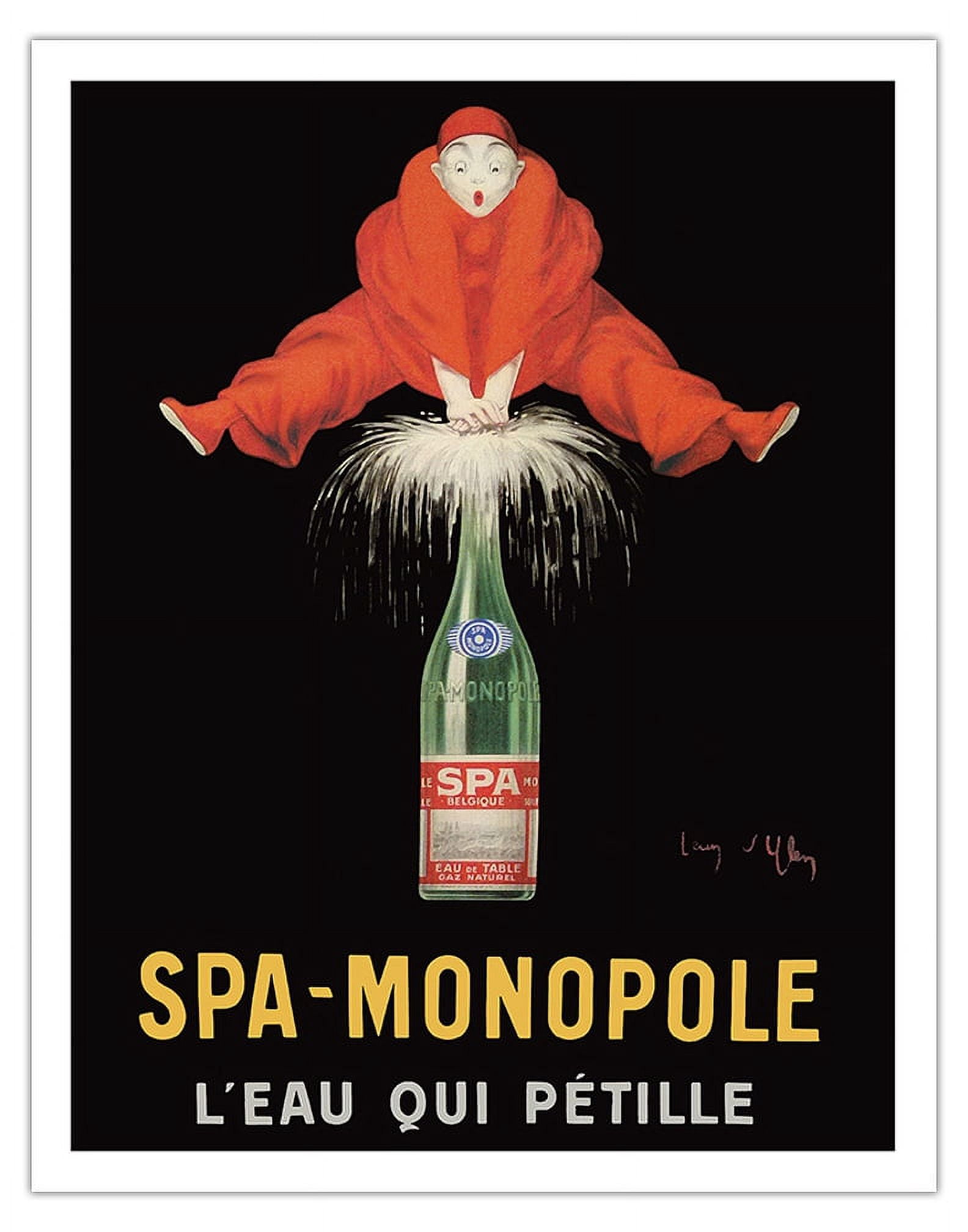 Spa Monopole Sparkling Water - Vintage Advertising Poster by Jean d ...