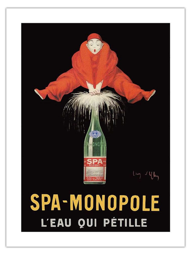 Spa Monopole Sparkling Water - Vintage Advertising Poster by Jean d ...