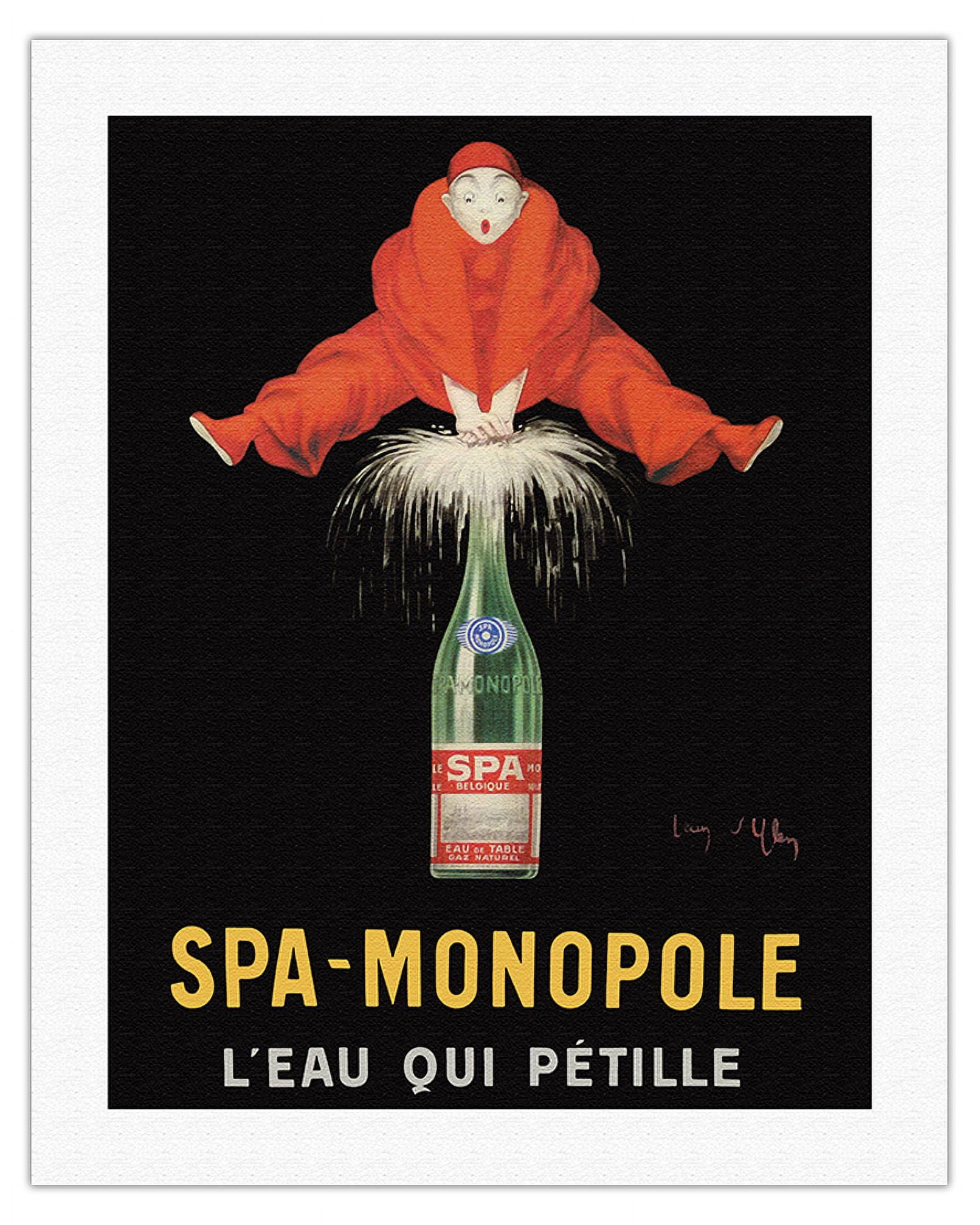 Spa Monopole Sparkling Water - Vintage Advertising Poster by Jean d ...