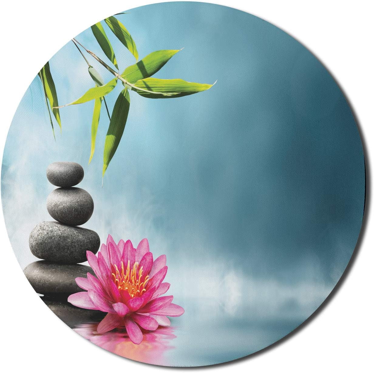 Spa Mouse Pad for Computers, Theme Lily Lotus Flower and Rocks Yoga ...