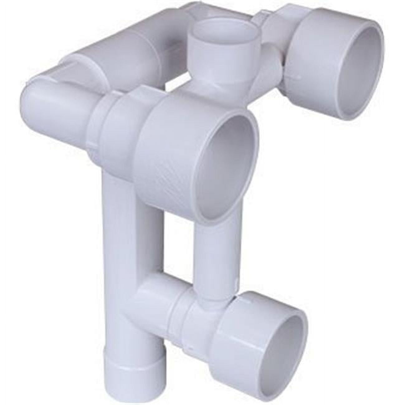 Spa Parts Jet Manifold Assembly 2 in. Spg Water x 1.5 in. Slip Air, 9 ...