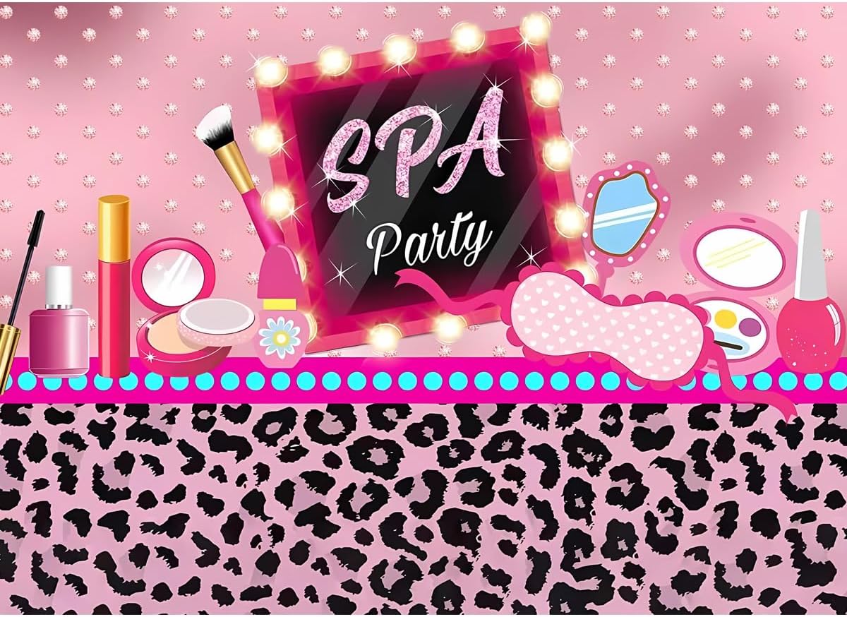 Spa Party Beautiful Backdrops for Photography Sweet Pink Princess Make ...