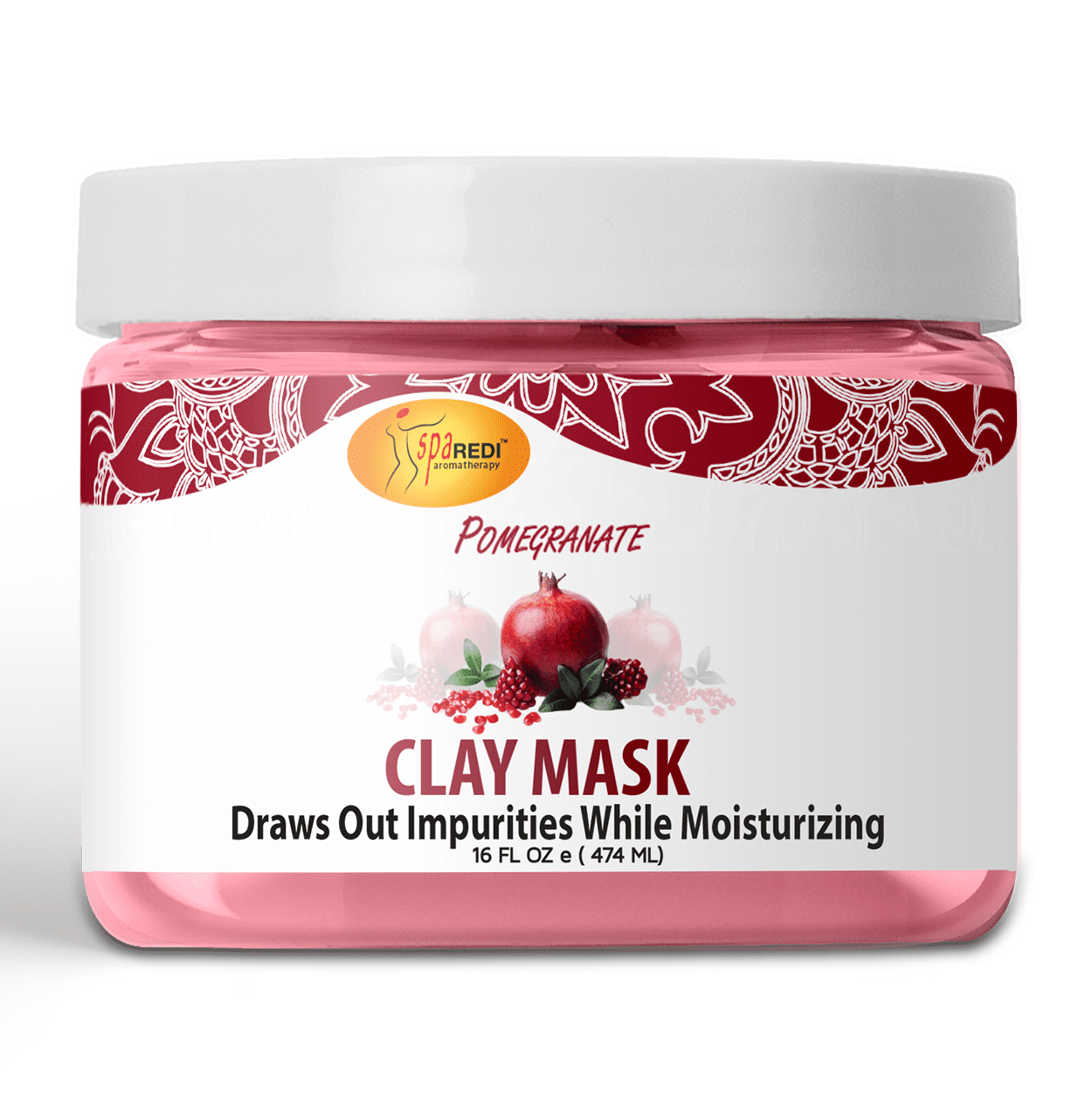 Spa Redi Pedi Clay Mask (Pomegranate, 16 oz) - Walmart.com