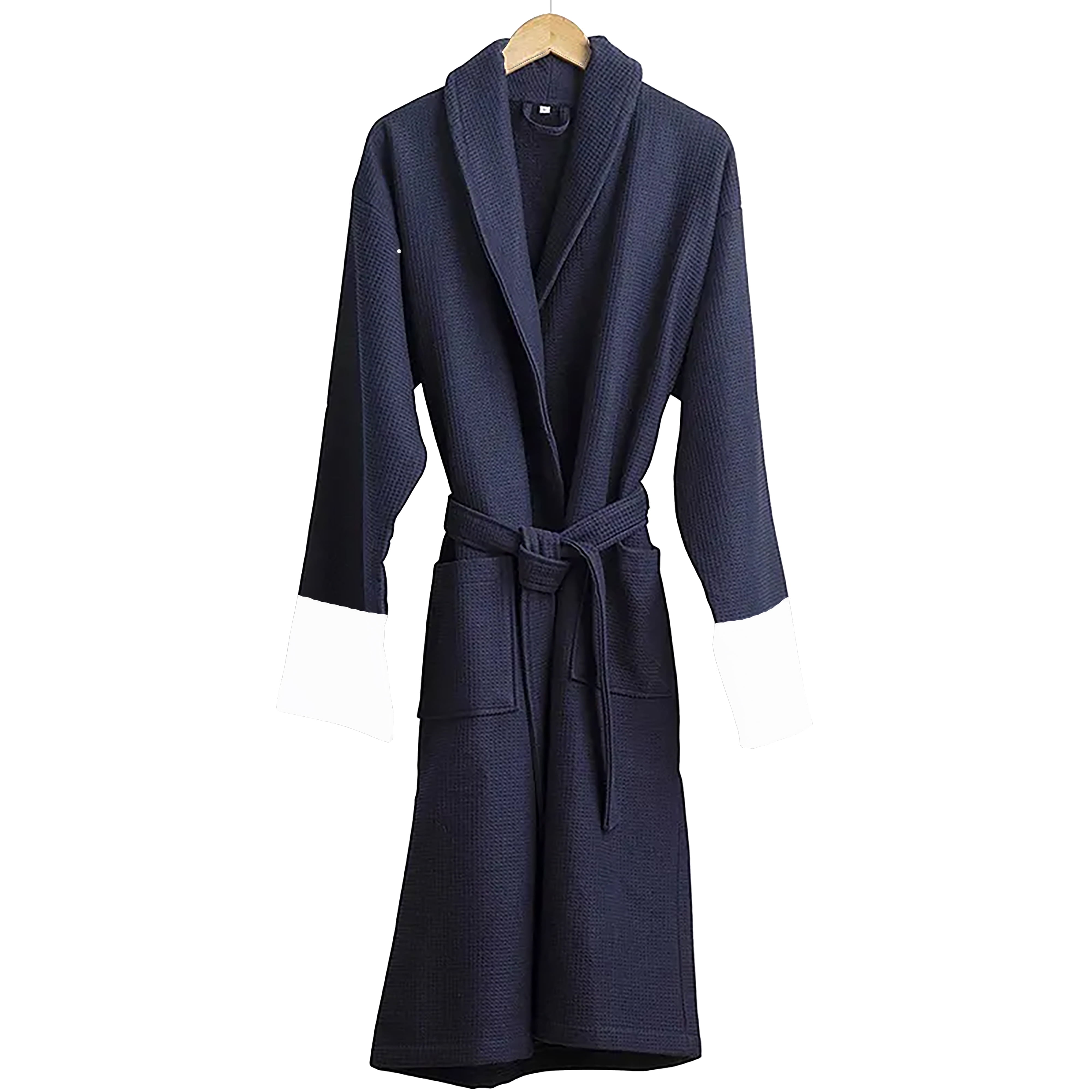 Spa & Resort Sales Waffle Weave 100% Cotton Bathrobe, for Men and Women ...