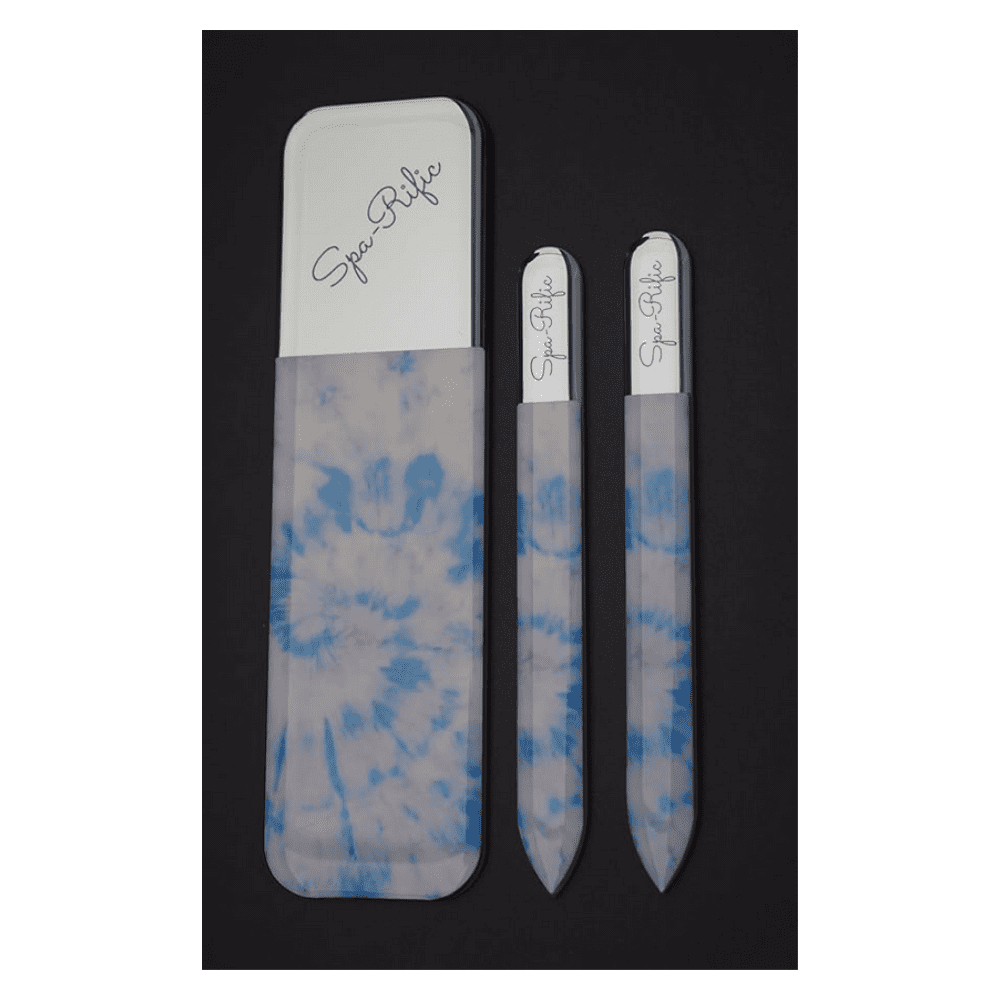Spa-Rific Laser Etched Glass 3-Piece Mani-Pedi Set, Tie Dye - Walmart.com