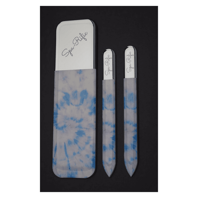 Spa-Rific Laser Etched Glass 3-Piece Mani-Pedi Set, Tie Dye - Walmart.com
