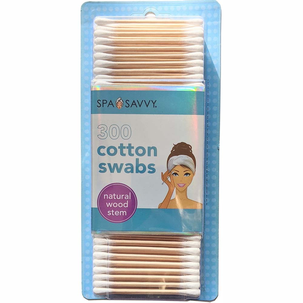 Spa Savvy 300 Cotton Swabs - Walmart.com
