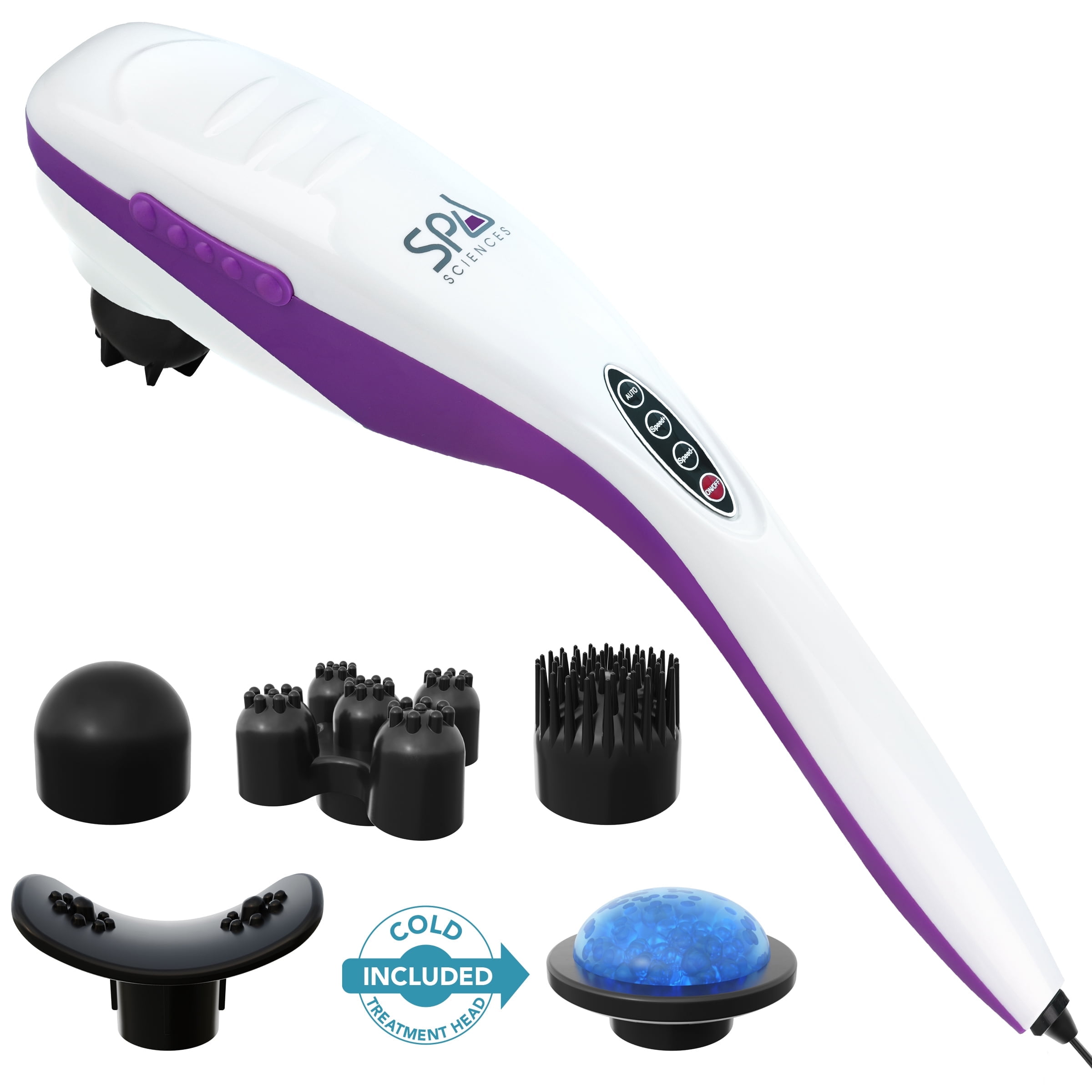 Spa Sciences VARA Deep Tissue Massager, Rechargeable, 5 Massage Heads ...