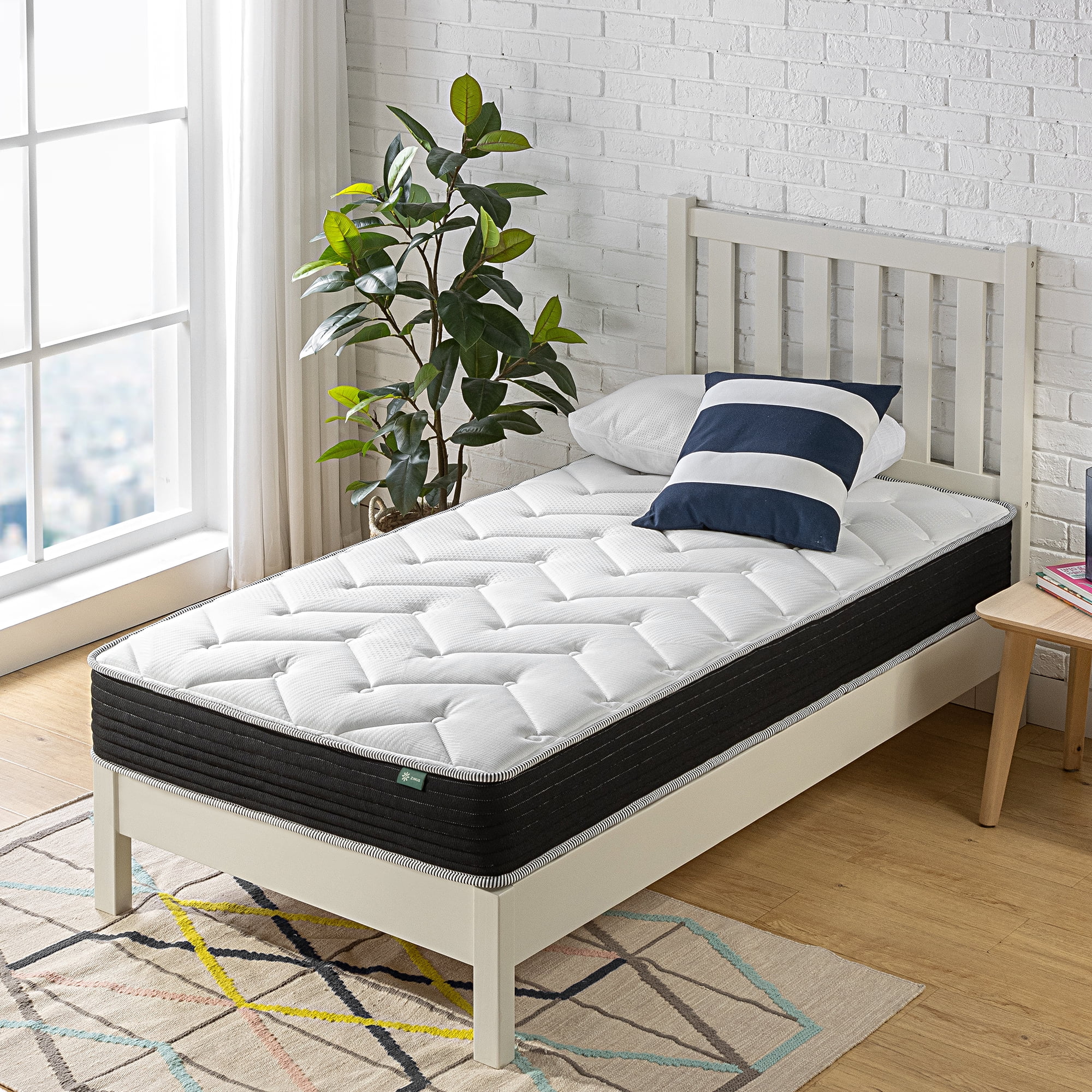 Spa Sensations by Zinus 8 Classic Pocket Spring Hybrid Mattress Adult Twin Walmart Business Supplies