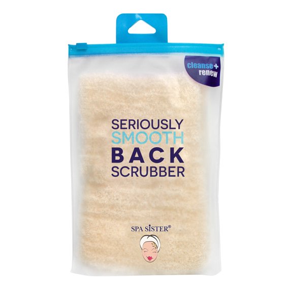 Spa Sister Seriously Smooth Back Scrubber, Beige - Walmart.com