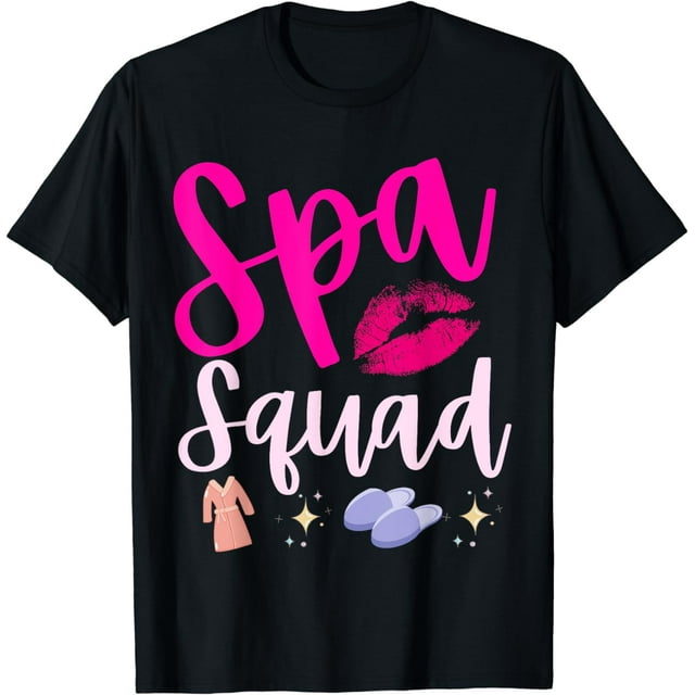 Spa Squad Birthday Squad Robes for Girls Spa Party Women T-Shirt ...