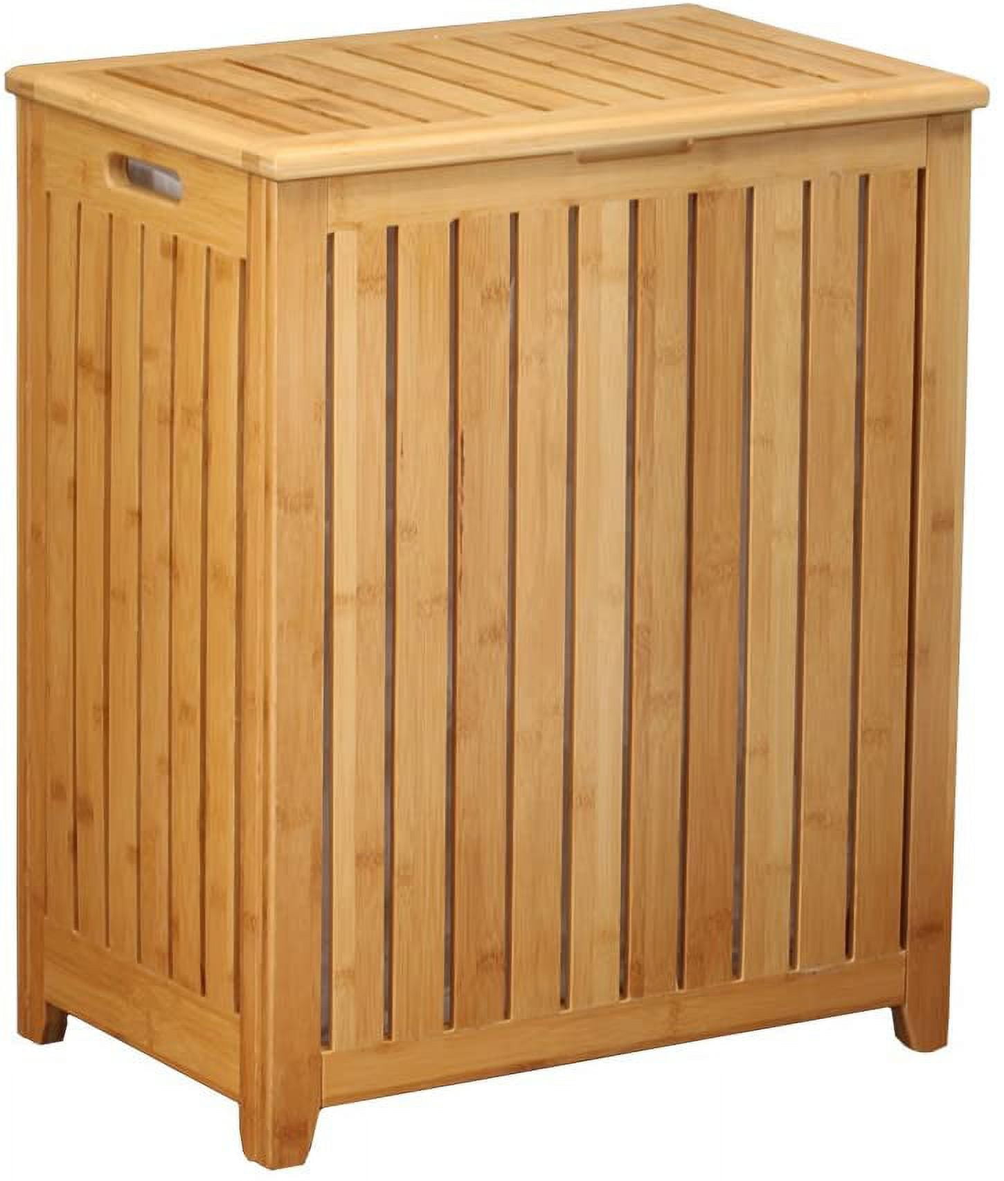 Spa-Style Bamboo Laundry Hamper - Walmart.com
