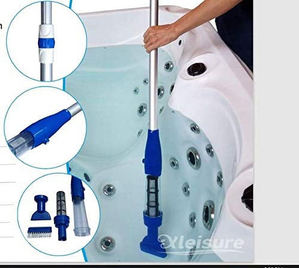 Lightweight Spa Tender Battery Operated Spa Vacuum with Scrubbing Brush ...